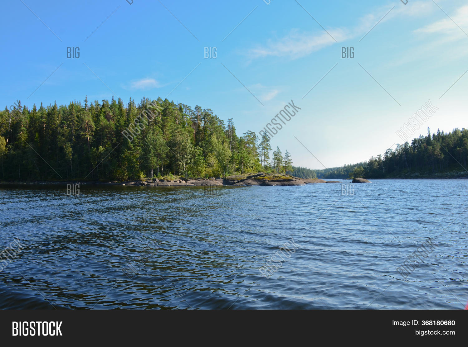 Blue Calm Lake Blue Image & Photo (Free Trial) | Bigstock