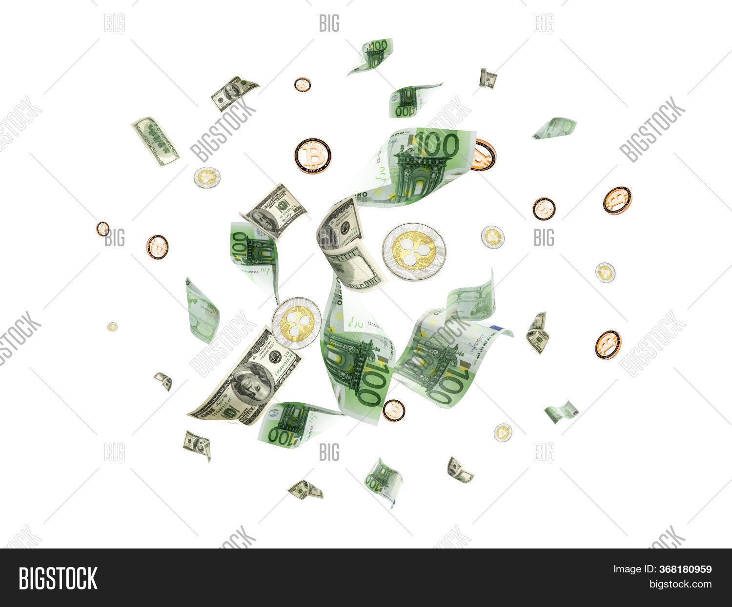 Money Falling Image & Photo (Free Trial) | Bigstock