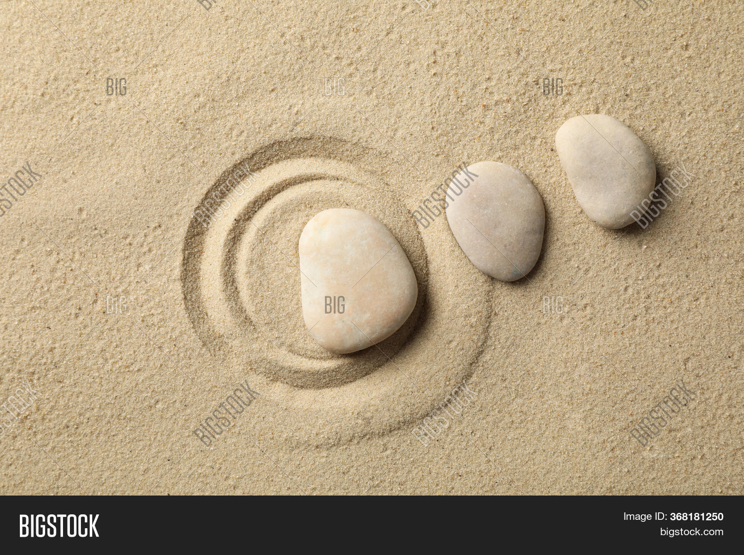 Stones On Sand Image & Photo (Free Trial) | Bigstock