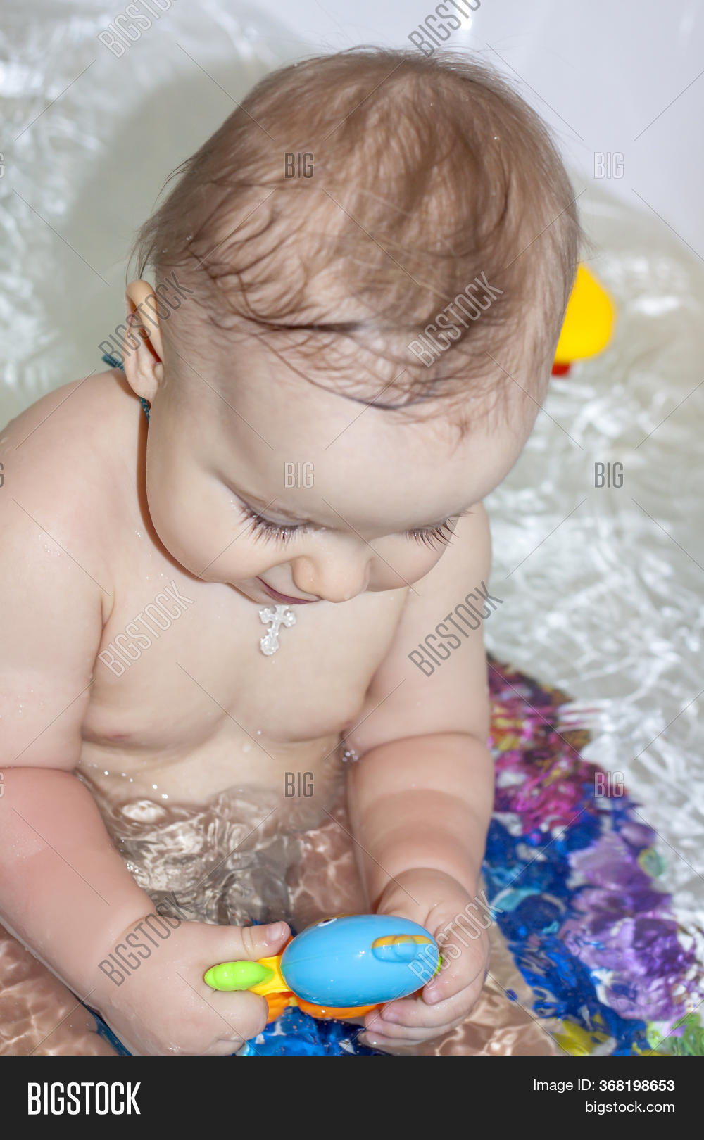 Child Bathing Bath. Image & Photo (Free Trial) | Bigstock