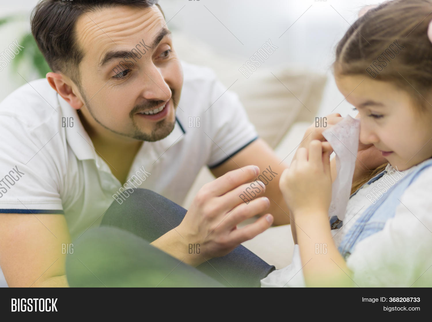 Dad Trying Calm Down Image & Photo (Free Trial) | Bigstock
