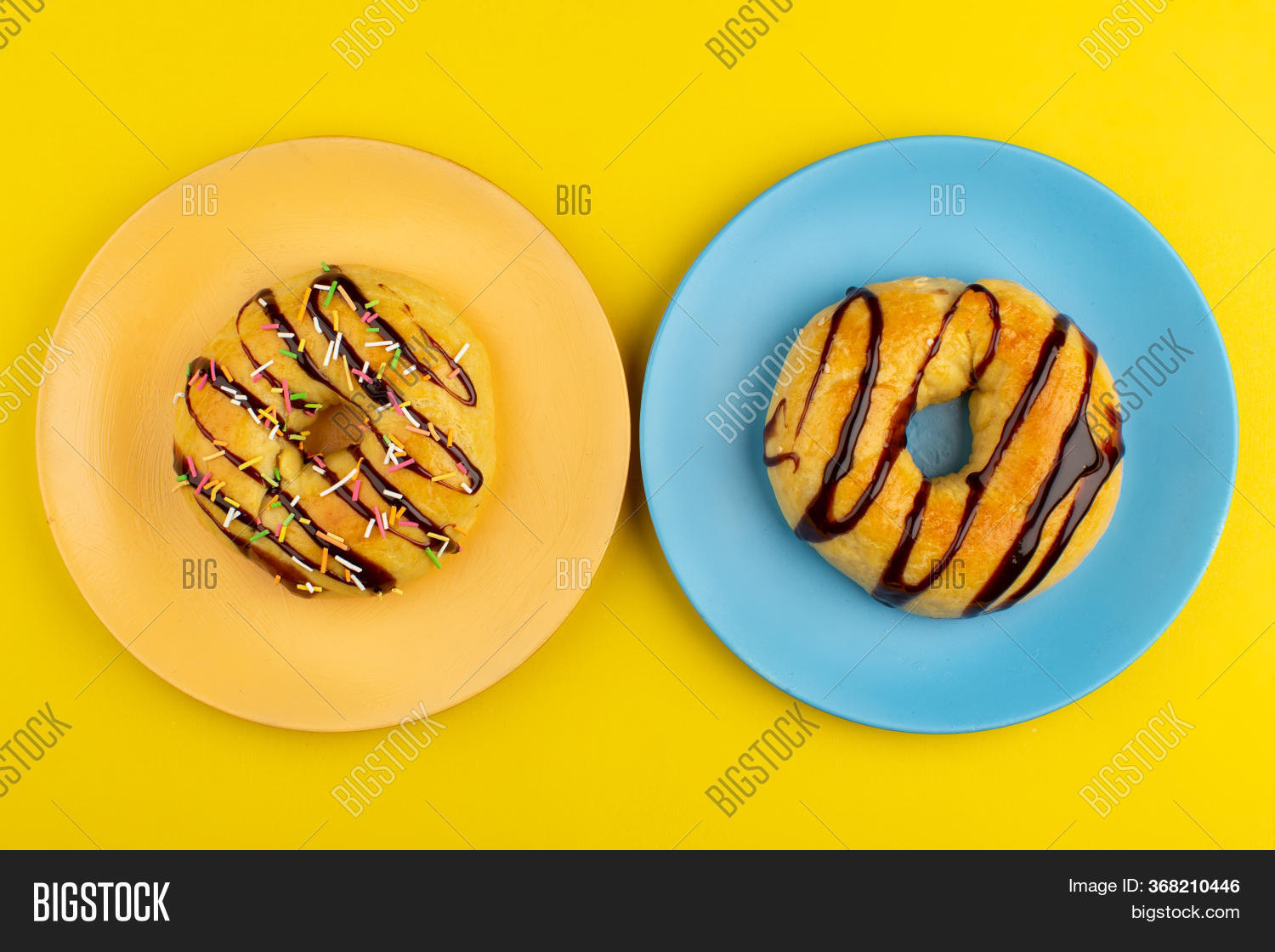 Top View Donuts Choco Image & Photo (Free Trial) | Bigstock