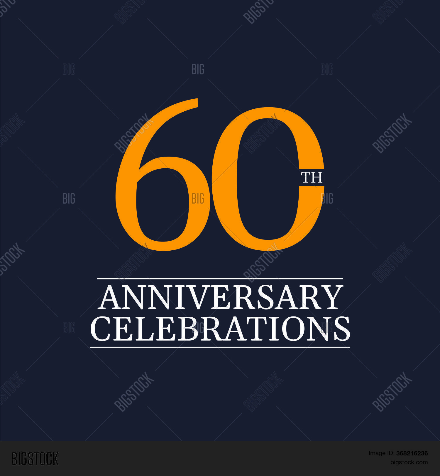60 Years Anniversary Vector & Photo (Free Trial) | Bigstock