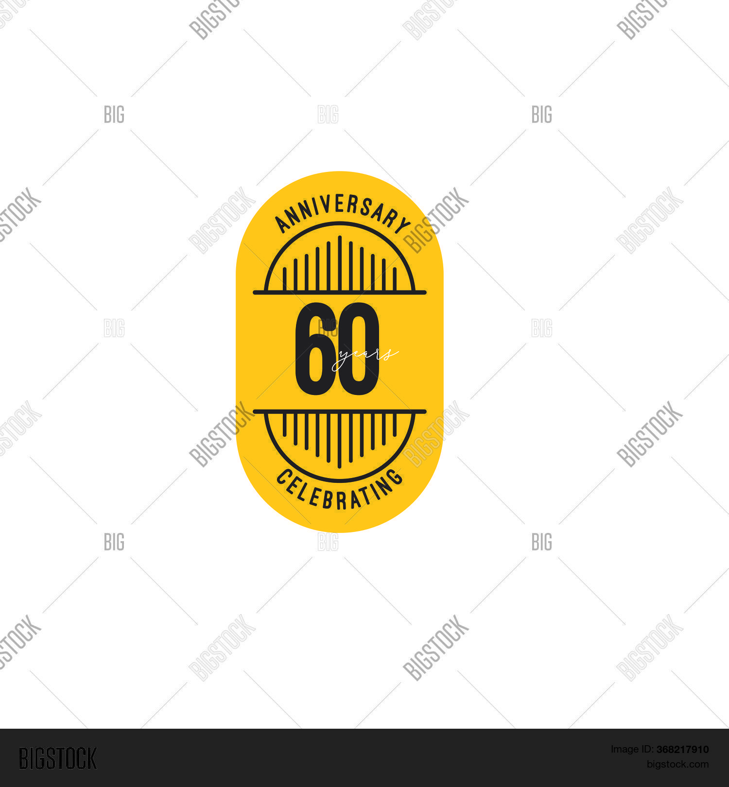 60 Years Anniversary Vector & Photo (Free Trial) | Bigstock