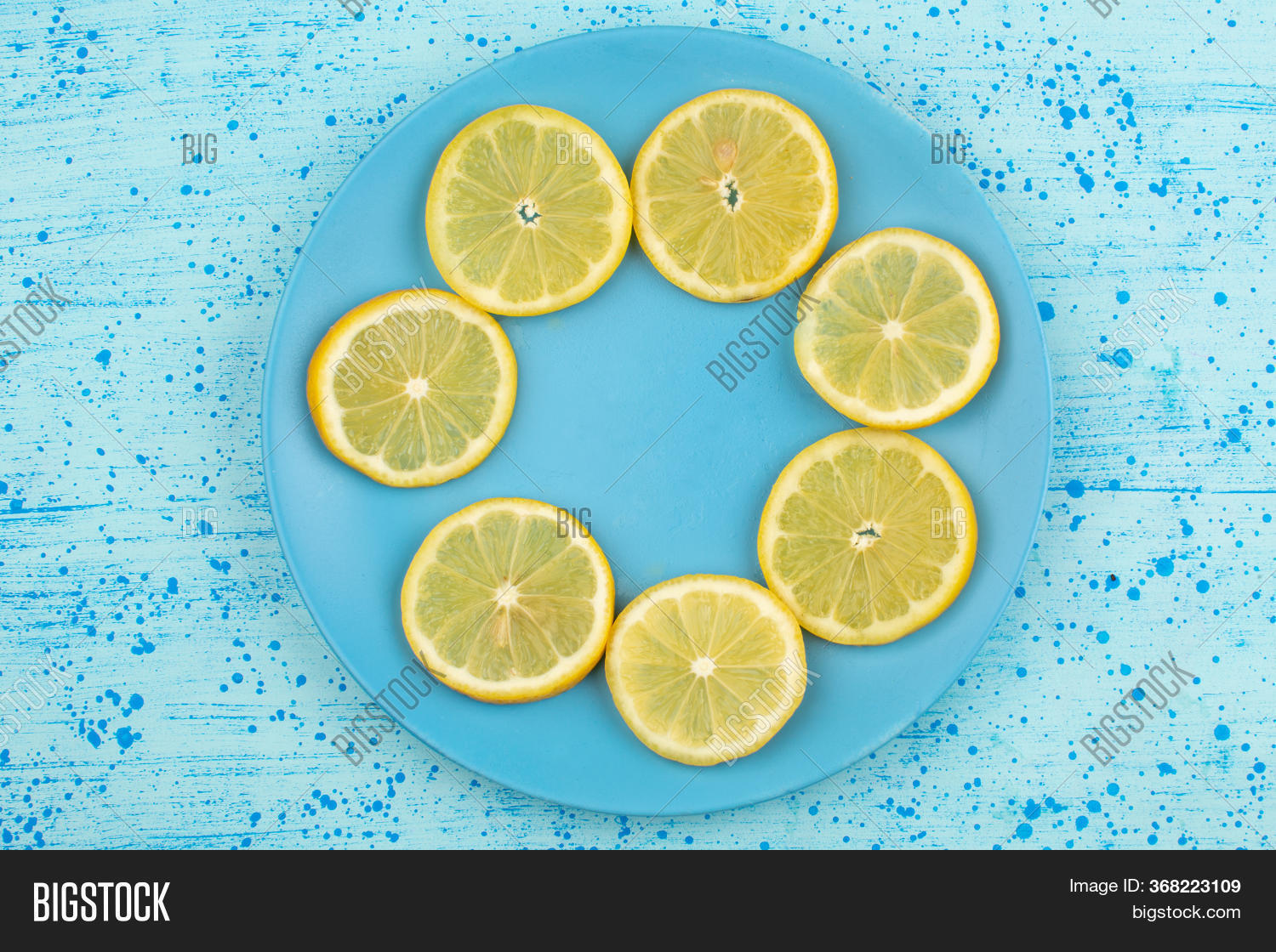 Top View Sliced Lemon Image & Photo (Free Trial) | Bigstock