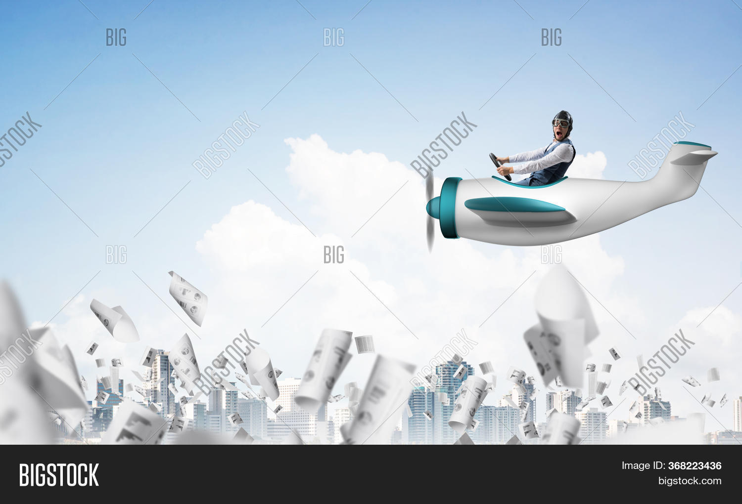 Screaming Pilot Image & Photo (Free Trial) | Bigstock