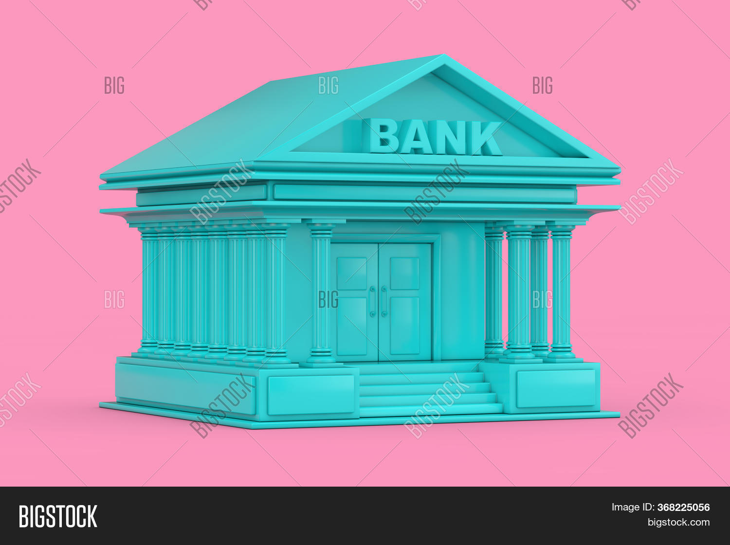 Blue Bank Building Image & Photo (Free Trial) | Bigstock
