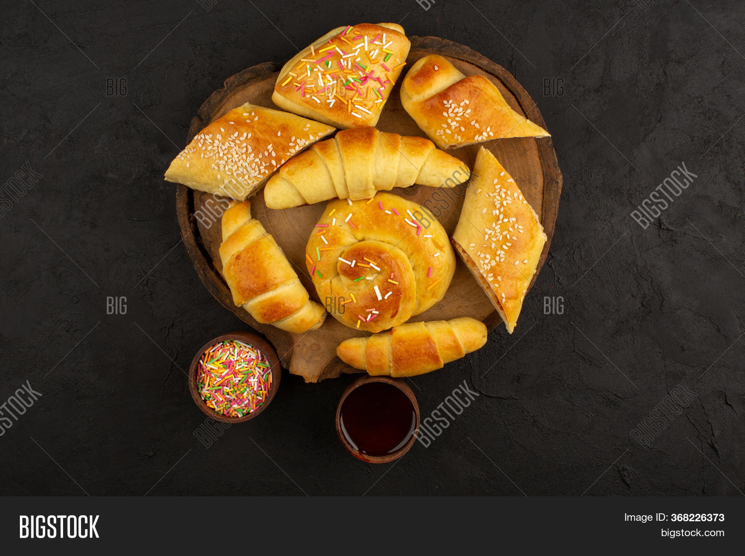 Top View Pastries Image & Photo (Free Trial) | Bigstock