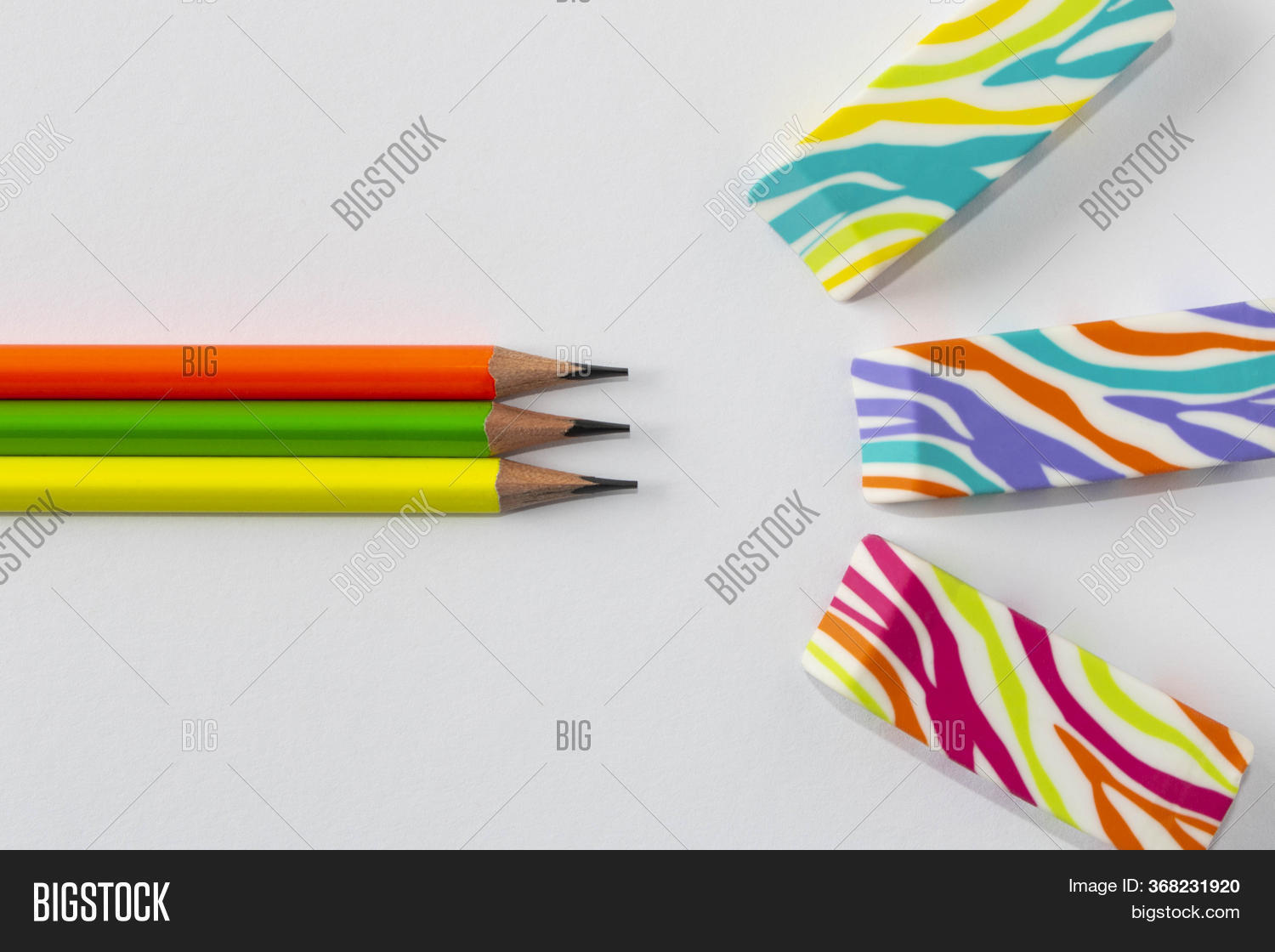 Colorful Erasers Image & Photo (Free Trial) | Bigstock