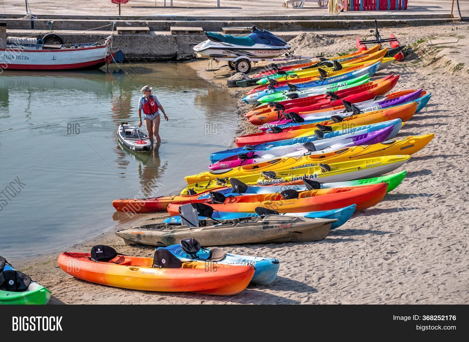 Multi-colored Kayaks Image & Photo (Free Trial) | Bigstock