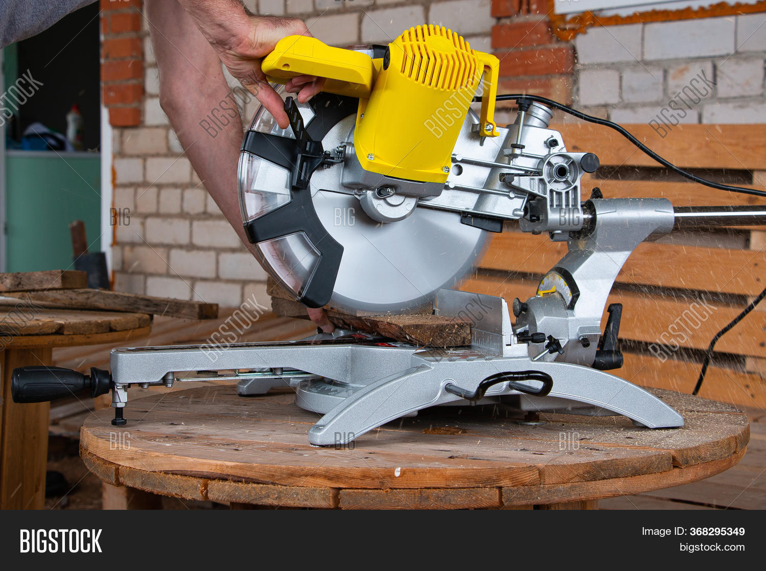 Miter Saw Cutting Tree Image & Photo (Free Trial) | Bigstock