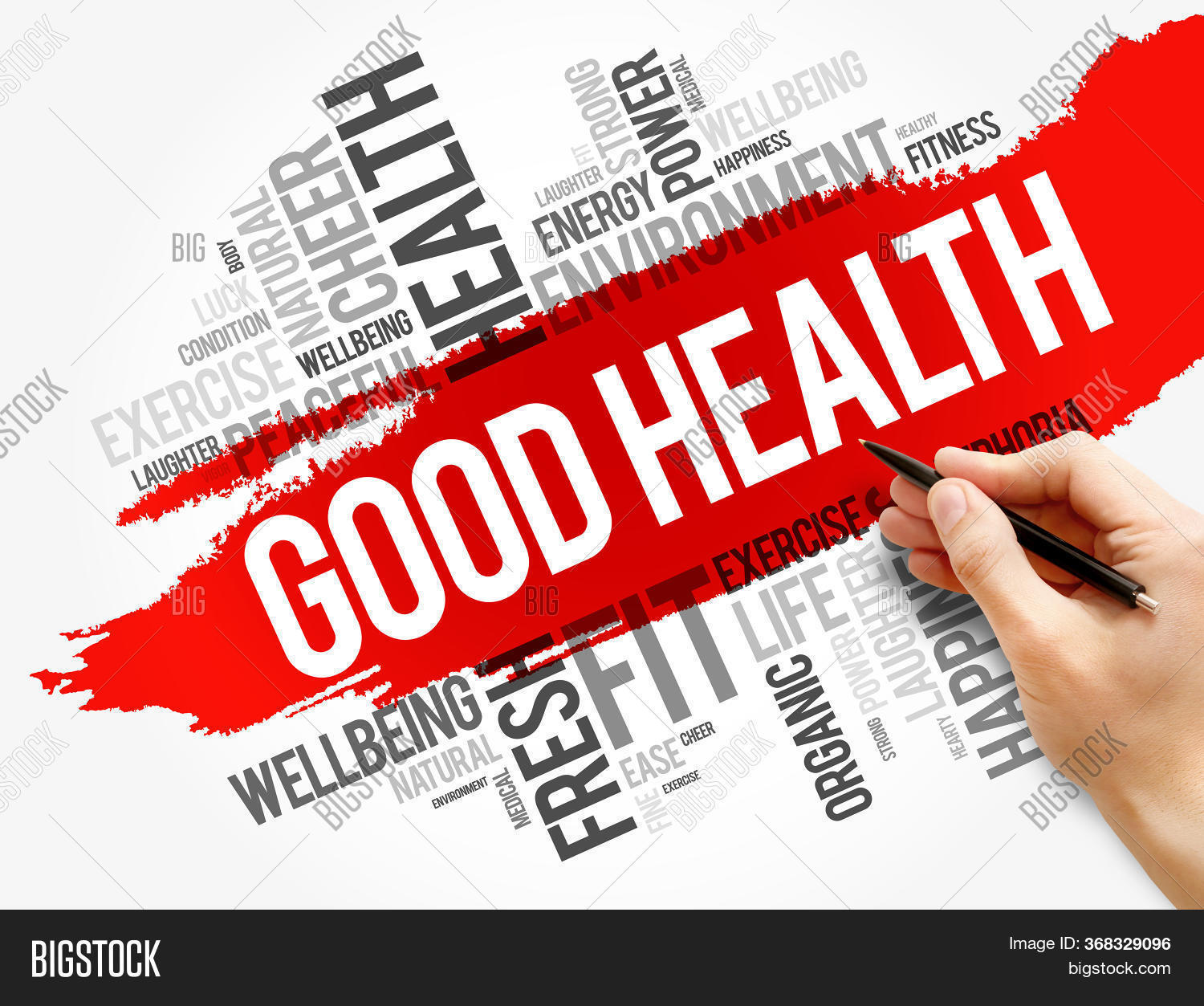 Good Health Word Cloud Image & Photo (Free Trial) | Bigstock