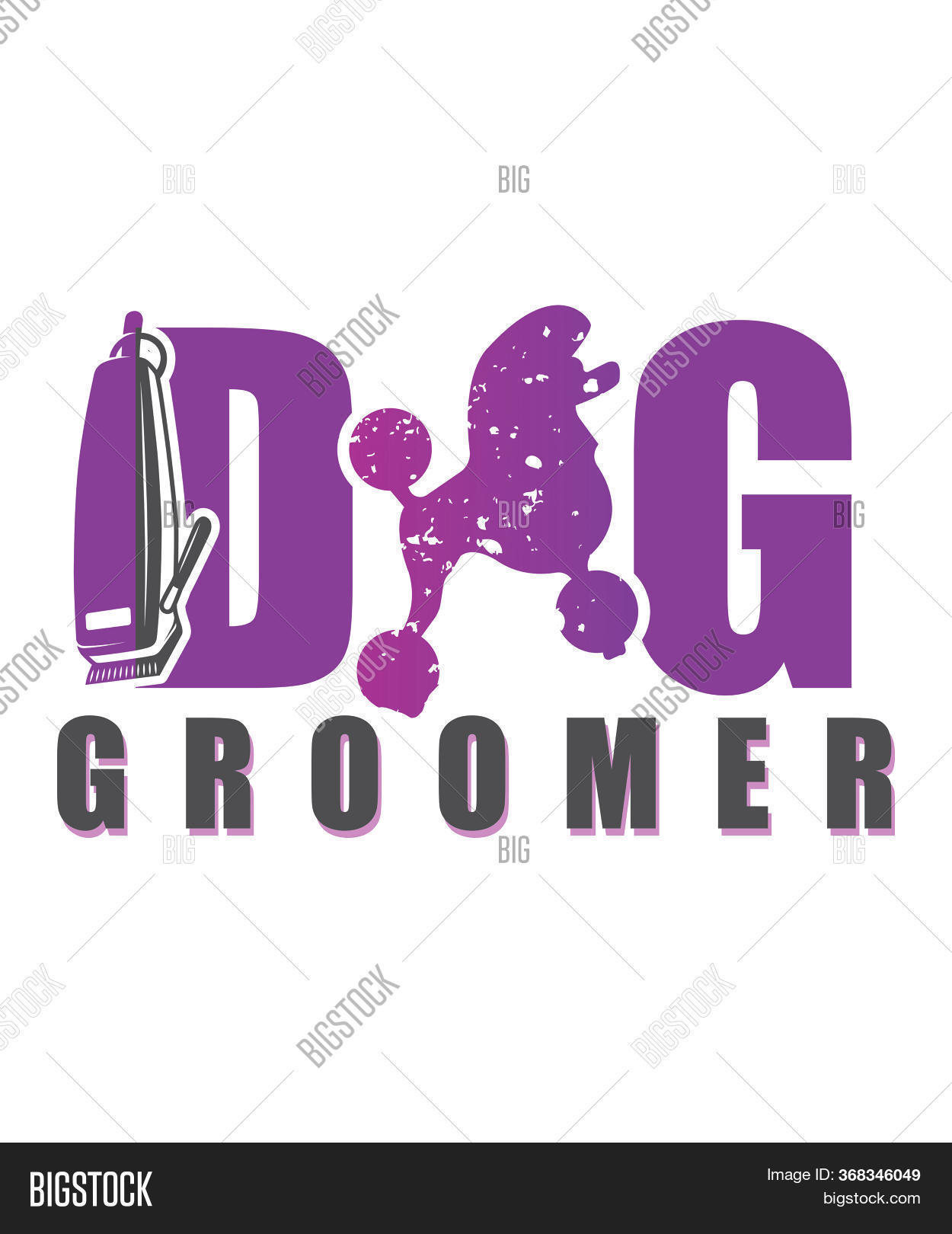Dog Groomer Graphic Image & Photo (Free Trial) | Bigstock