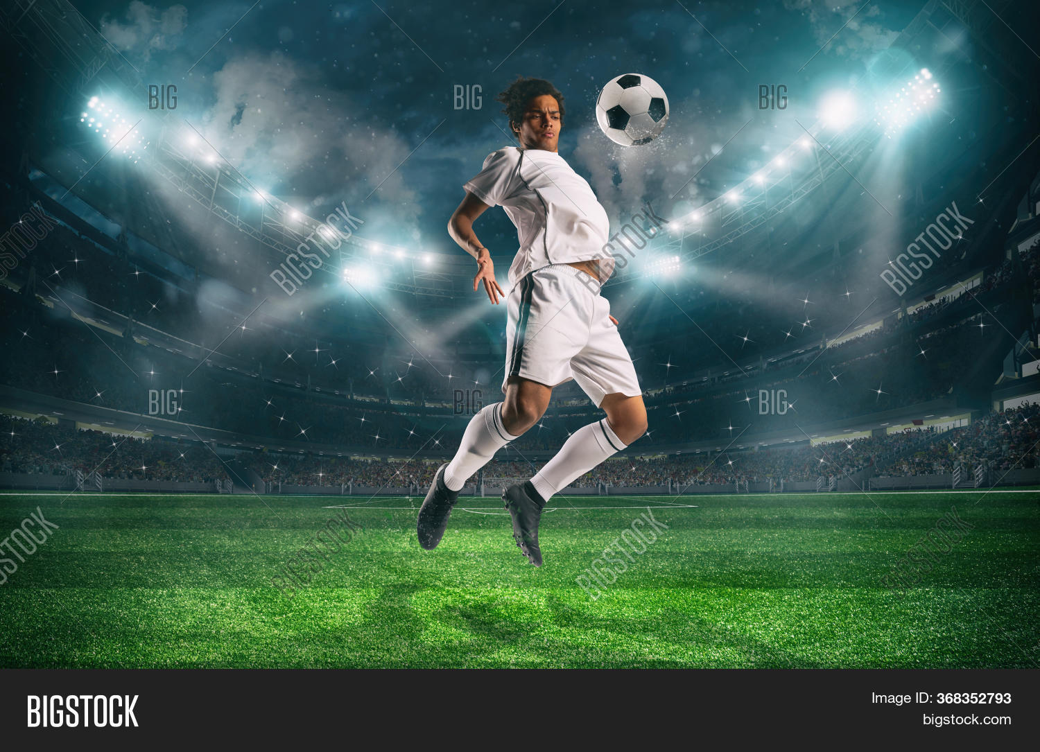 Soccer Striker Stops Image & Photo (Free Trial) | Bigstock