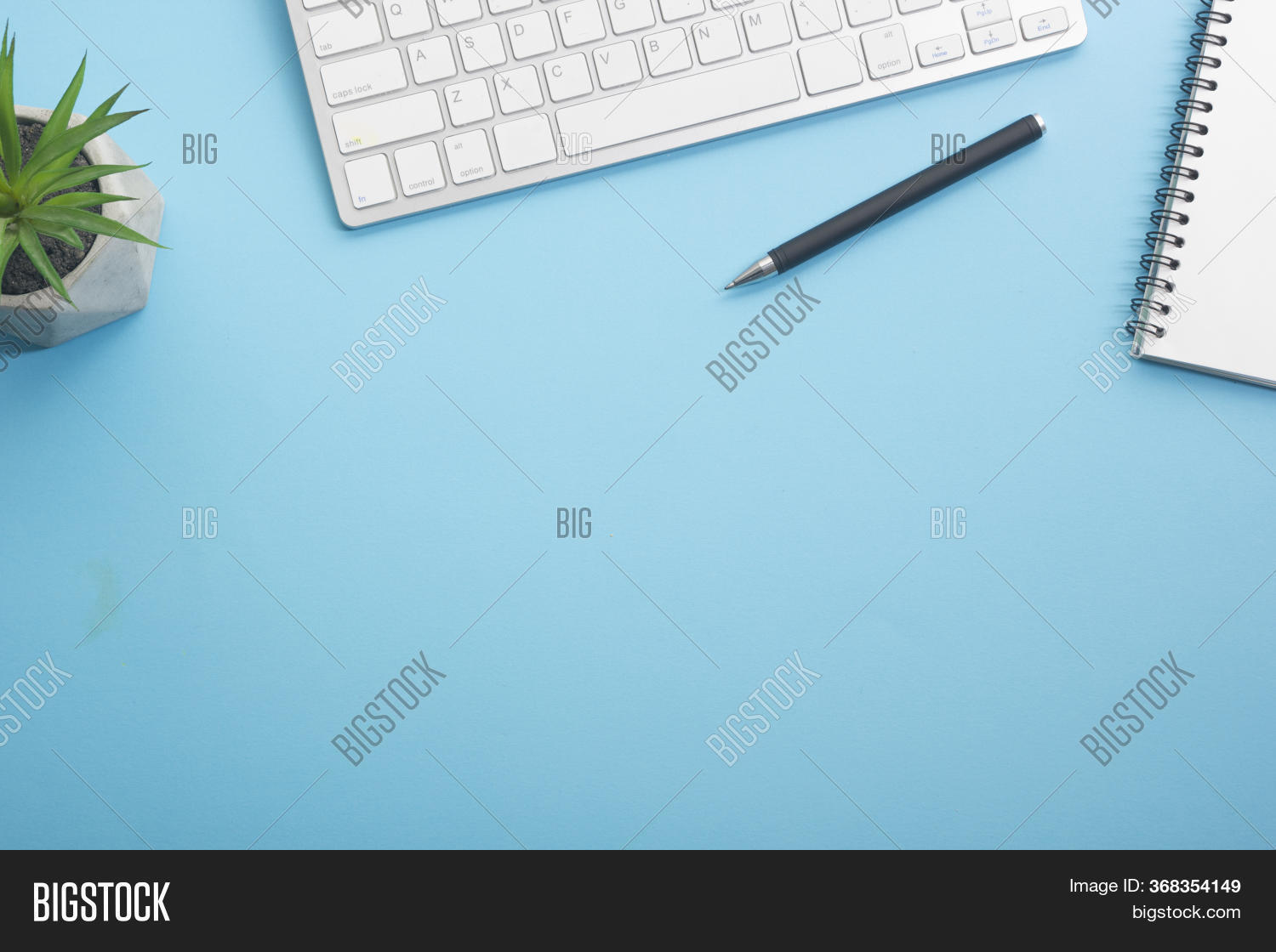 Blue Desk Office Image & Photo (Free Trial) | Bigstock