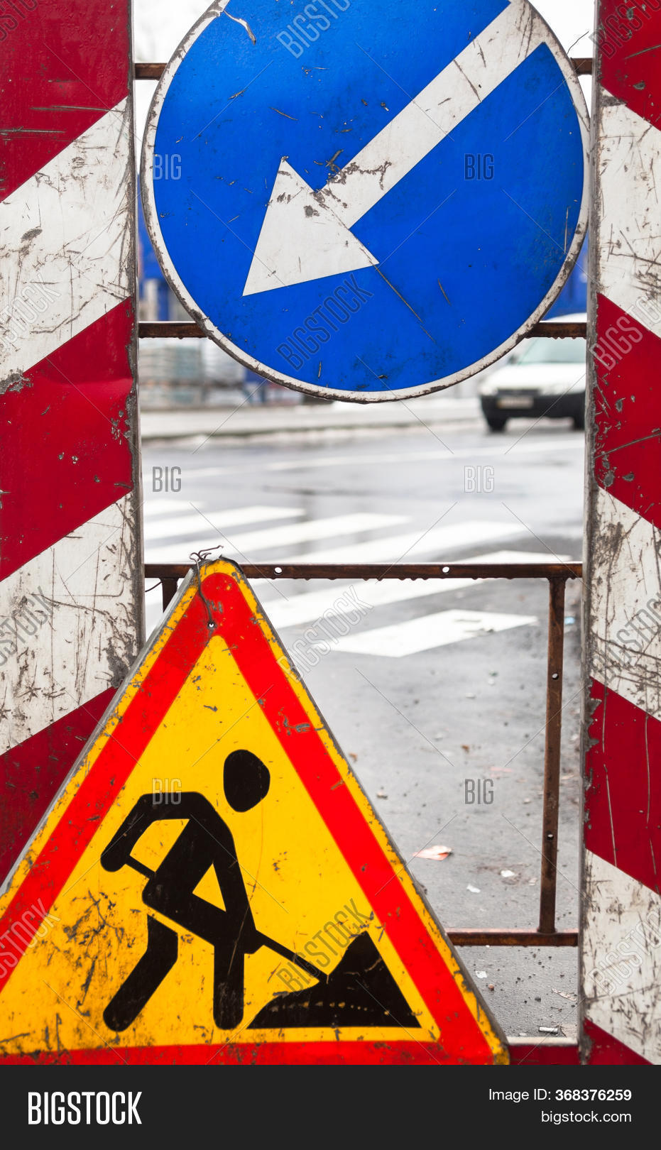 Road Works. Traffic Image & Photo (Free Trial) | Bigstock