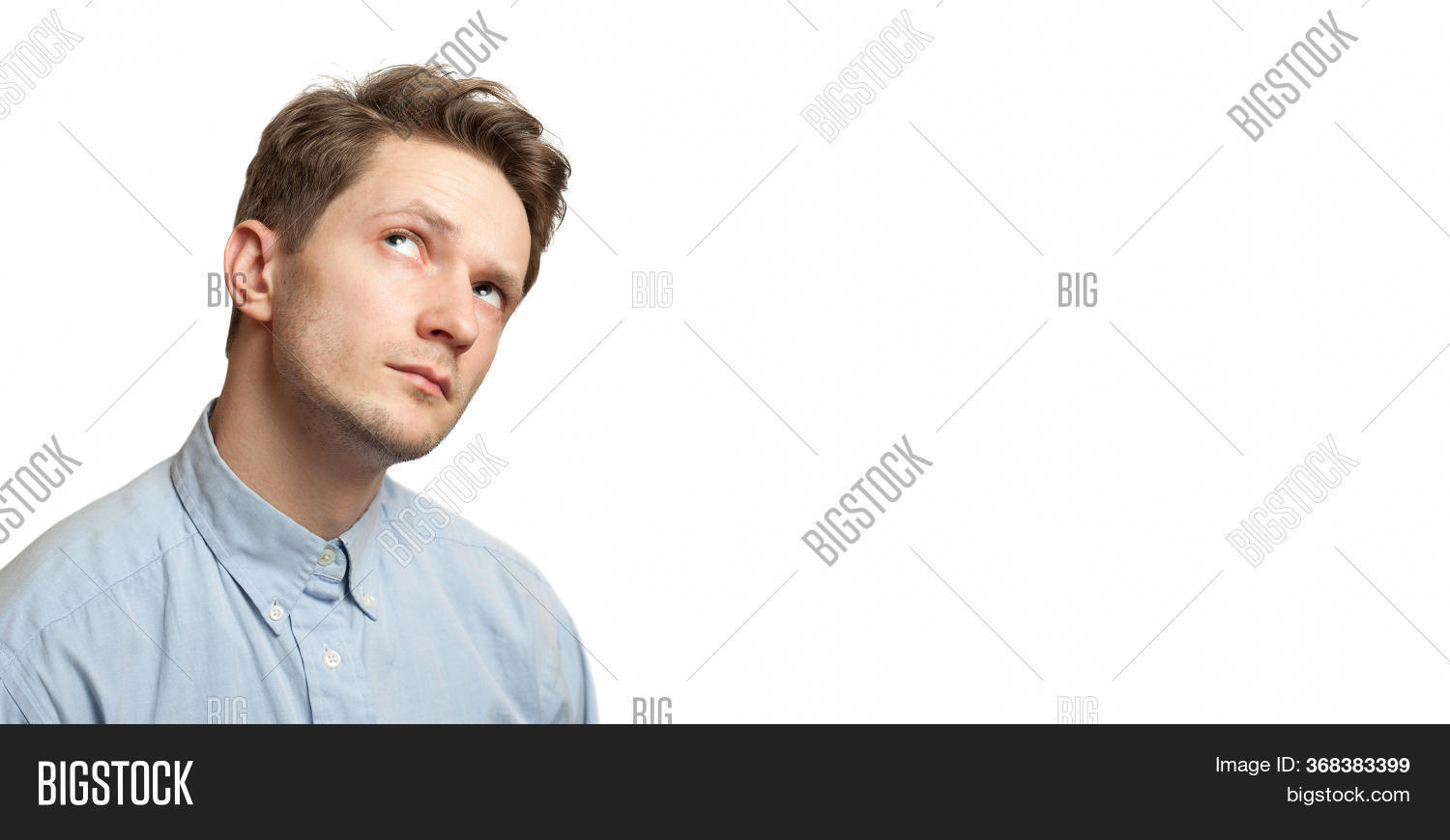 Thinking Man Isolated Image & Photo (Free Trial) | Bigstock