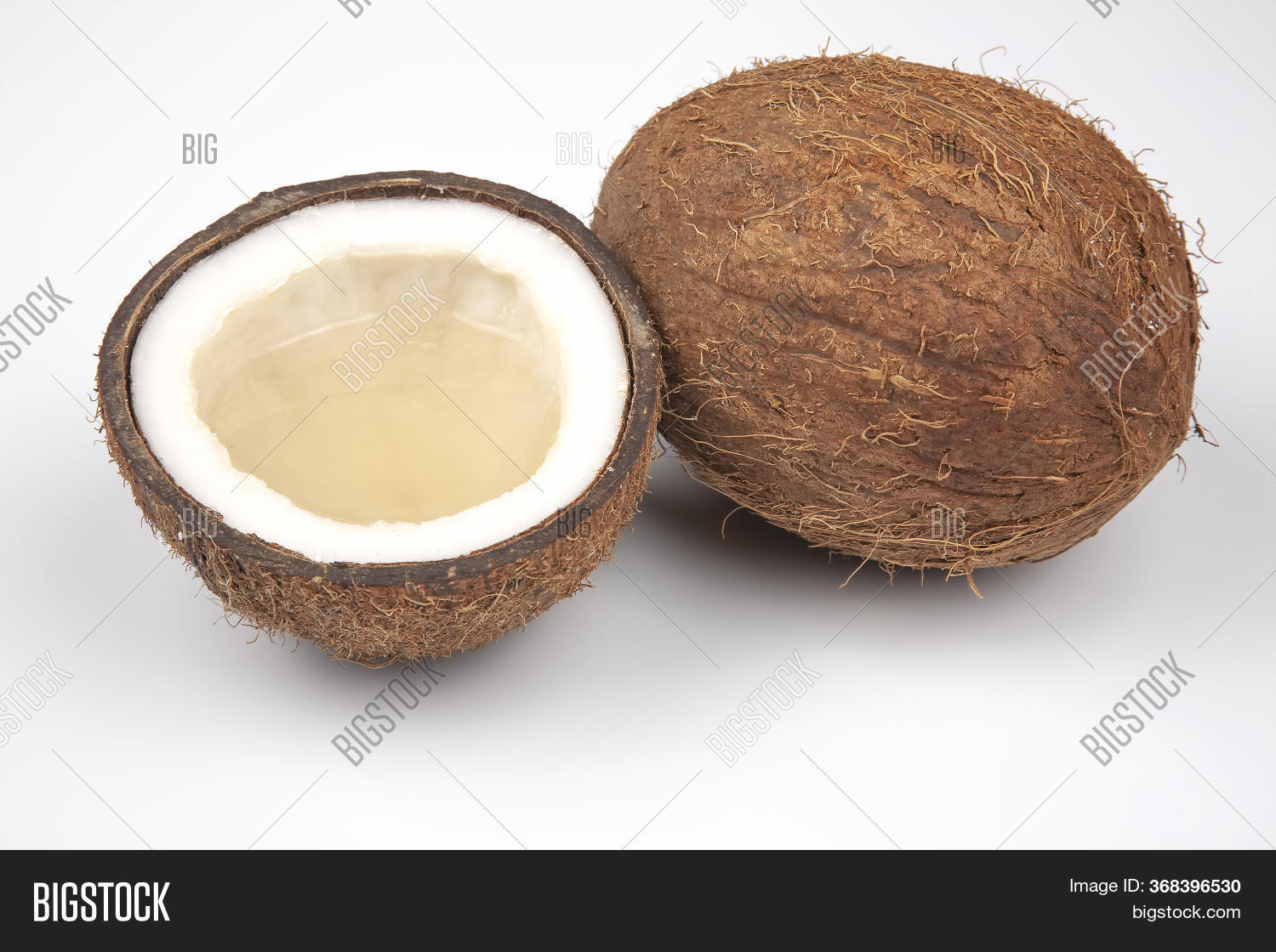 Cut Fresh Coconut Real Image & Photo (Free Trial) | Bigstock