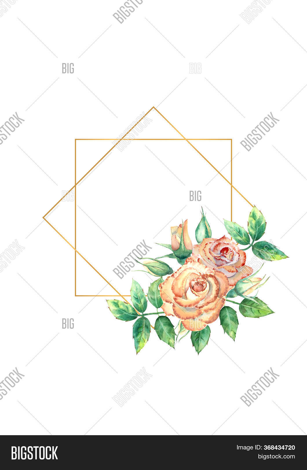 Gold Geometric Frame Image & Photo (Free Trial) | Bigstock
