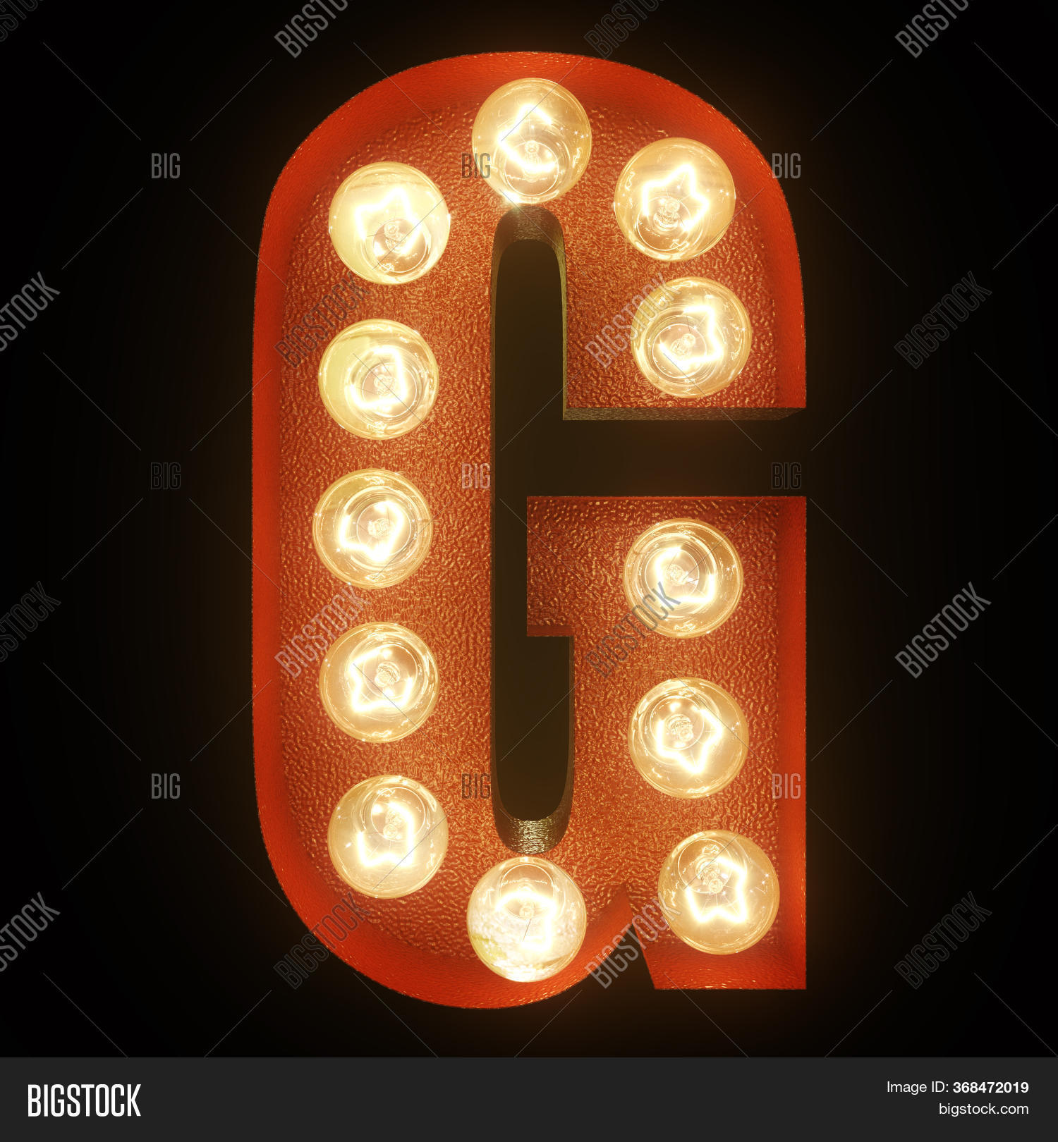 Luminous Letter G. Box Image & Photo (Free Trial) | Bigstock