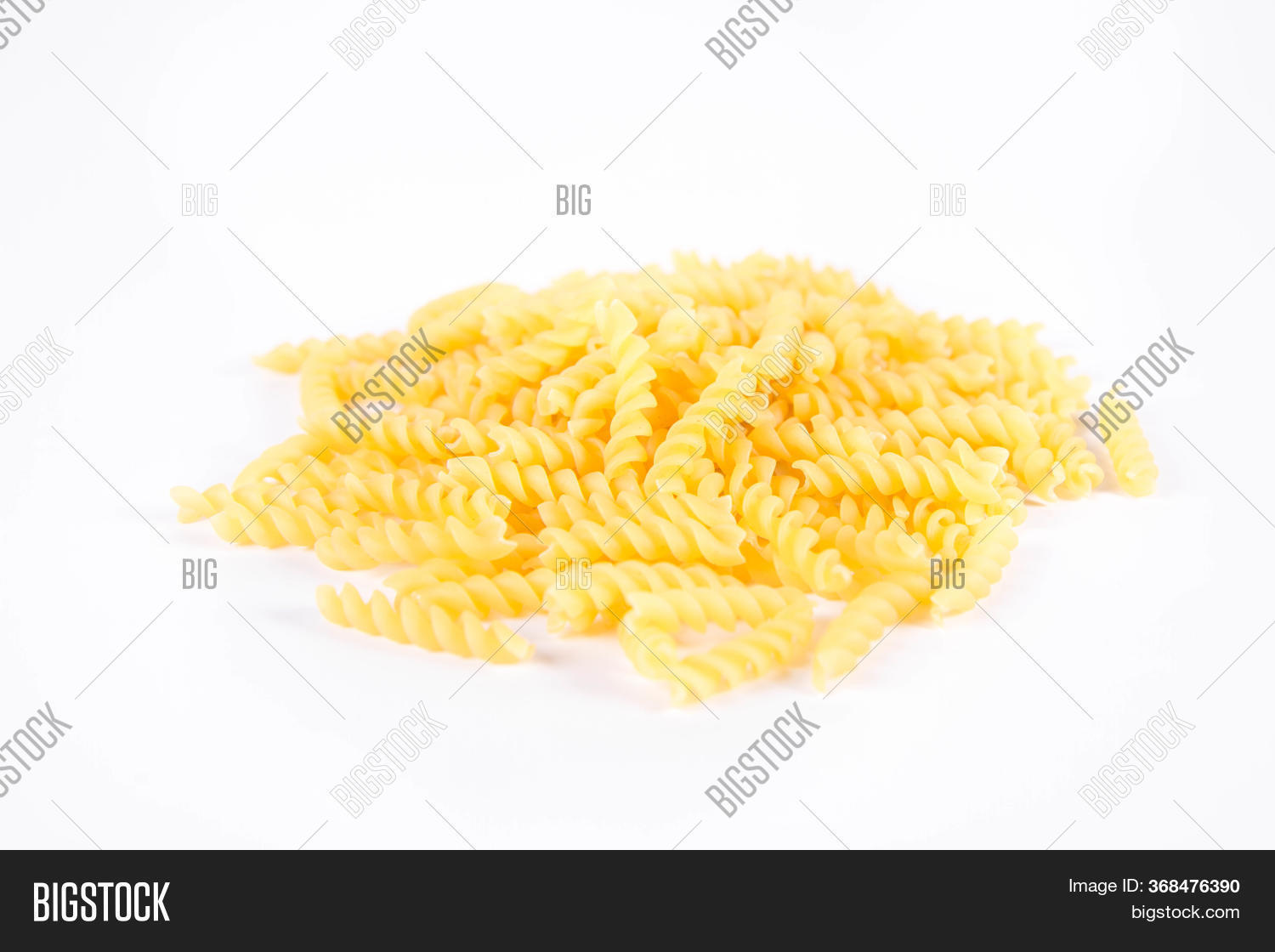 Raw Fusilli Pasta On Image & Photo (Free Trial) | Bigstock