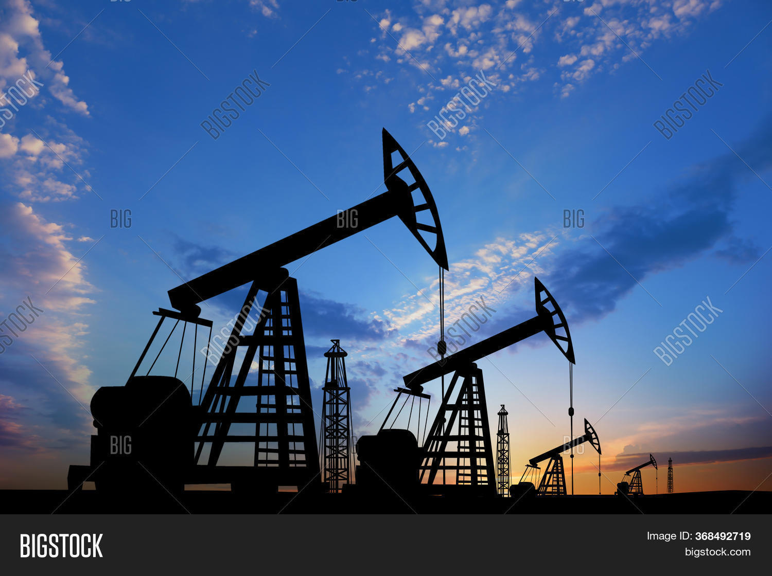 Silhouettes Crude Oil Image & Photo (Free Trial) | Bigstock