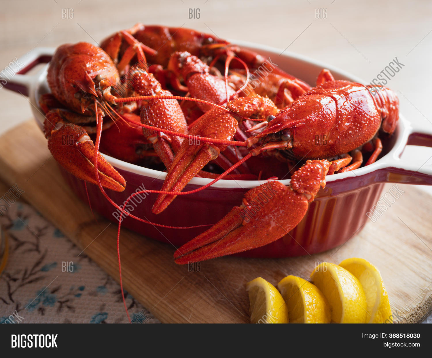 Red Boiled Crayfish Image & Photo (Free Trial) | Bigstock