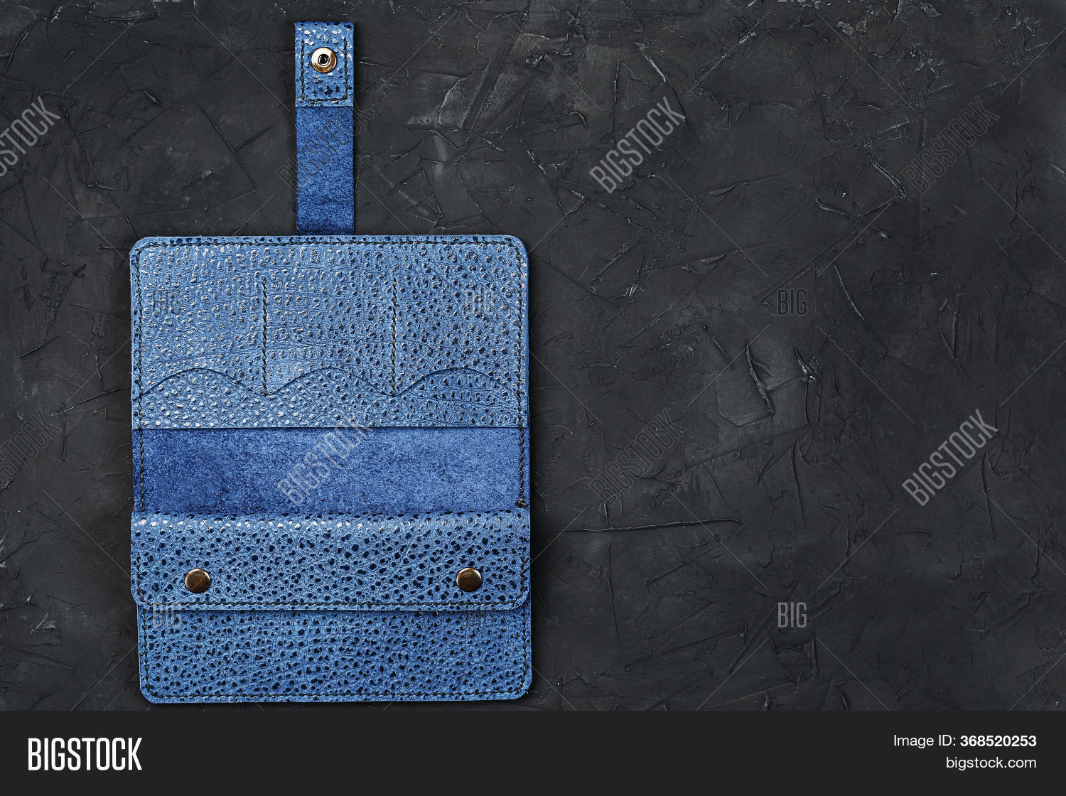Blue Leather Wallet On Image & Photo (Free Trial) | Bigstock