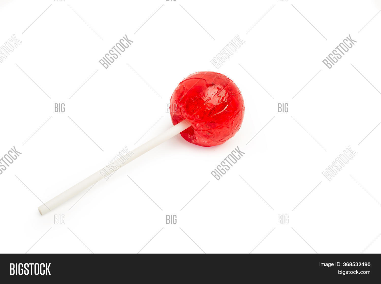 Red Lollipop Isolated Image & Photo (Free Trial) | Bigstock