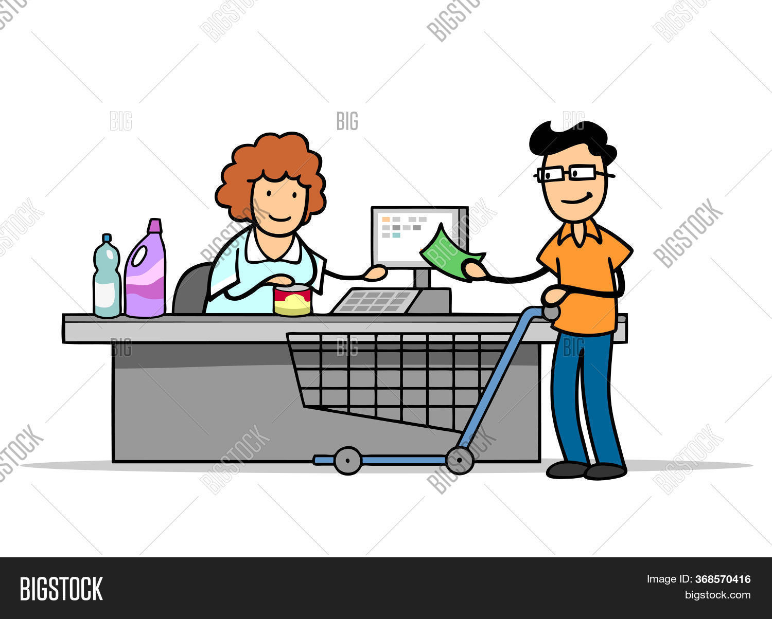 Cartoon Customer Image & Photo (Free Trial) | Bigstock