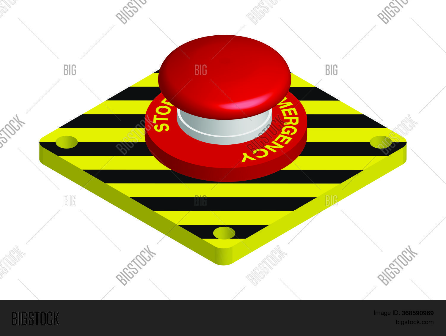 Red Emergency Button Vector & Photo (Free Trial) | Bigstock