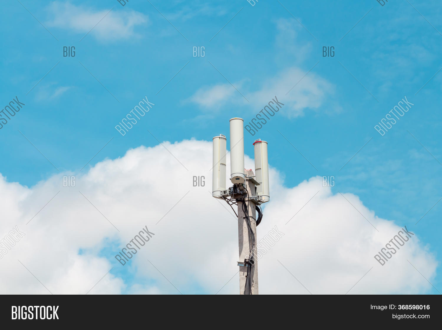 Wifi Hotspot Pole Blue Image & Photo (Free Trial) | Bigstock