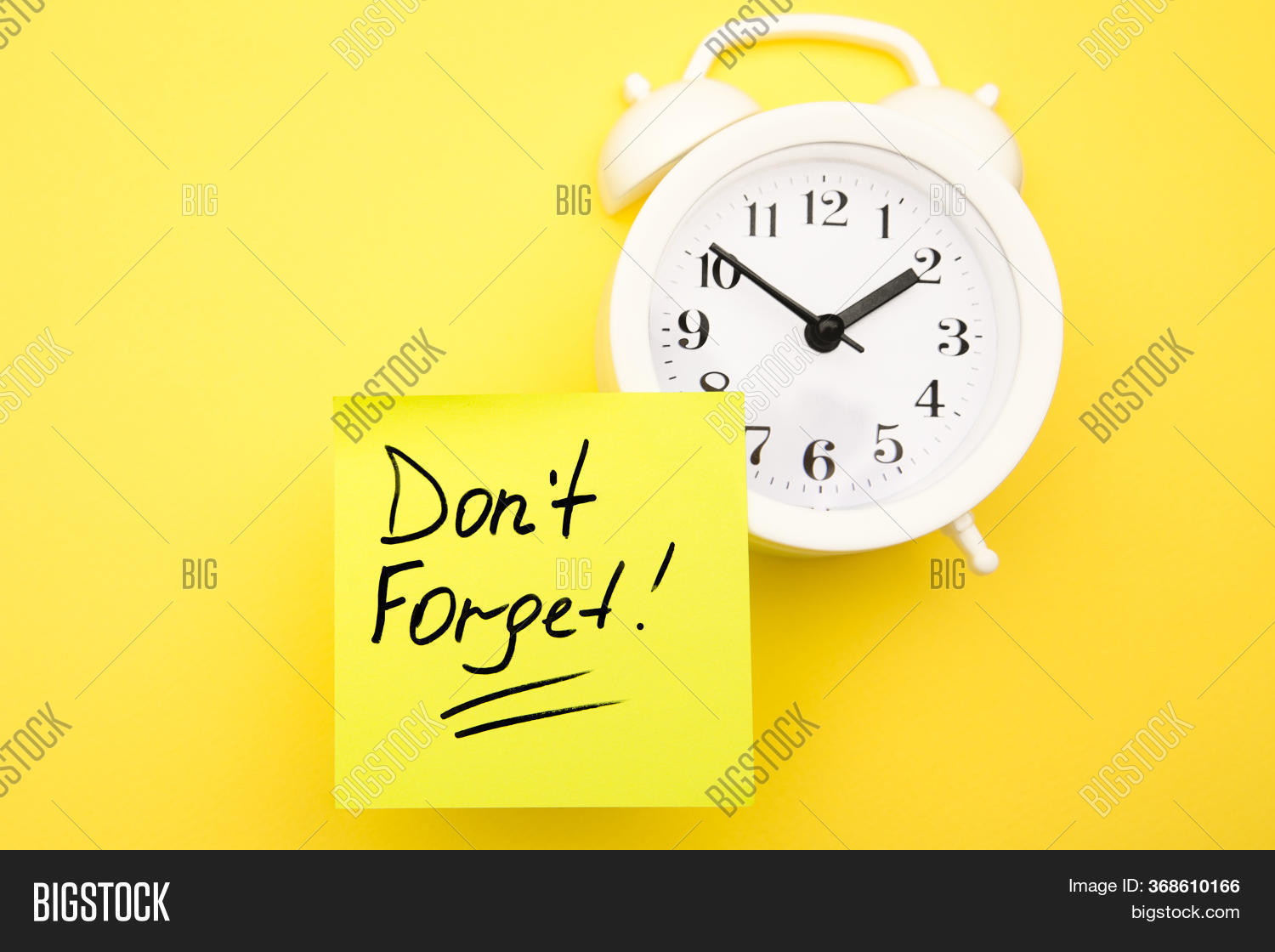 Dont Forget- Reminder Image & Photo (Free Trial) | Bigstock
