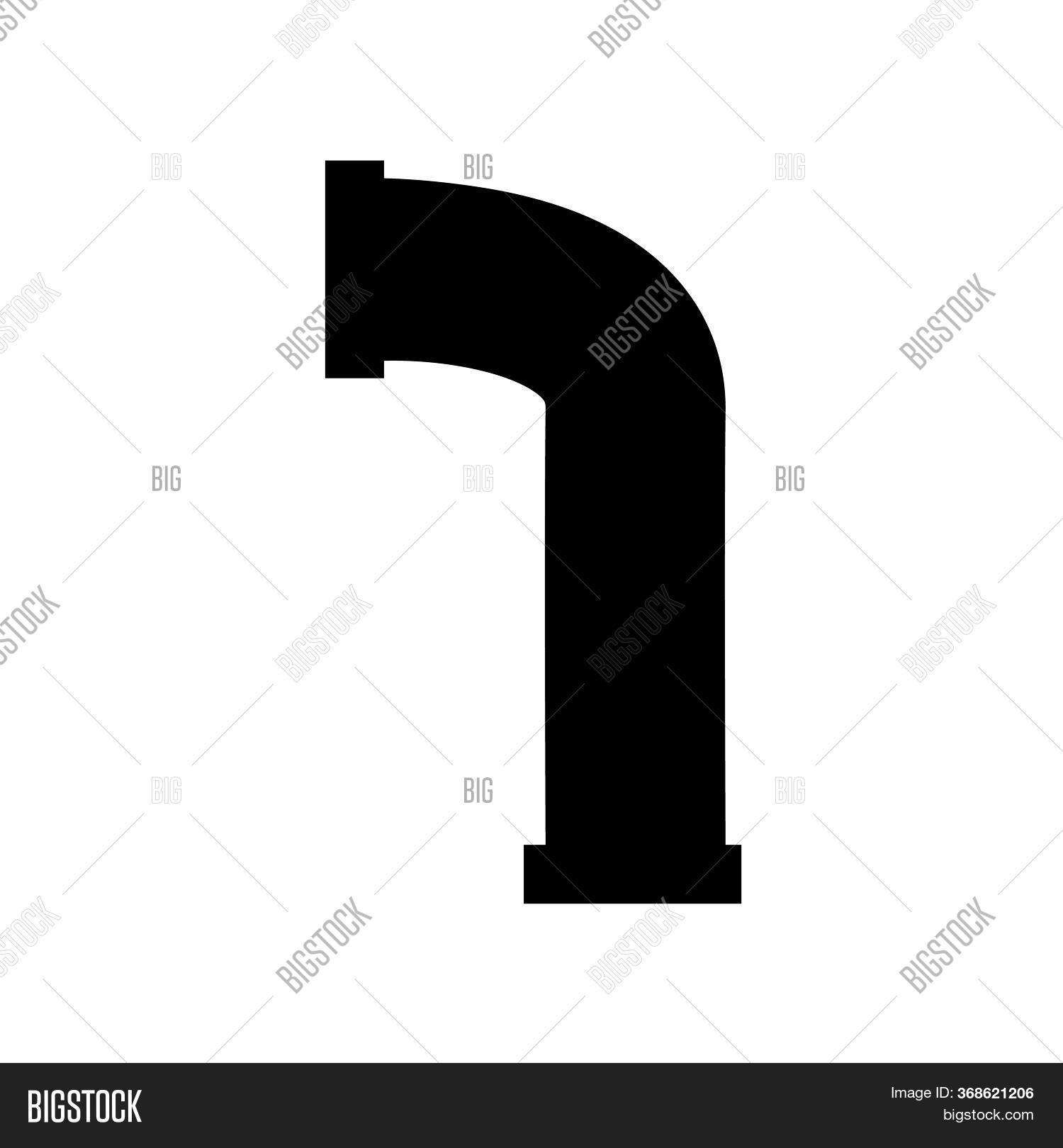 Pipe Icon On White Image & Photo (Free Trial) | Bigstock