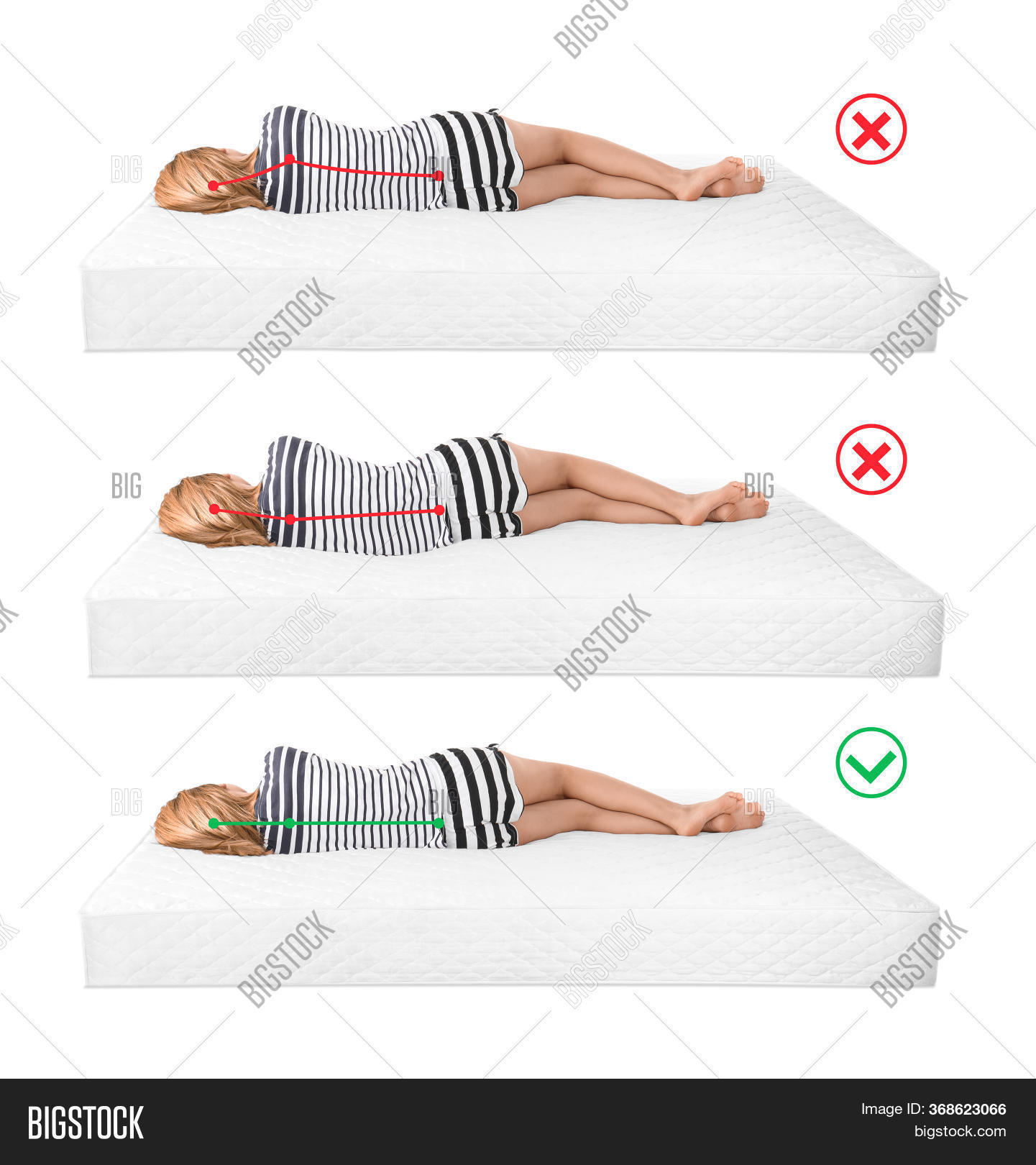 Wrong Correct Sleeping Image & Photo (Free Trial) | Bigstock