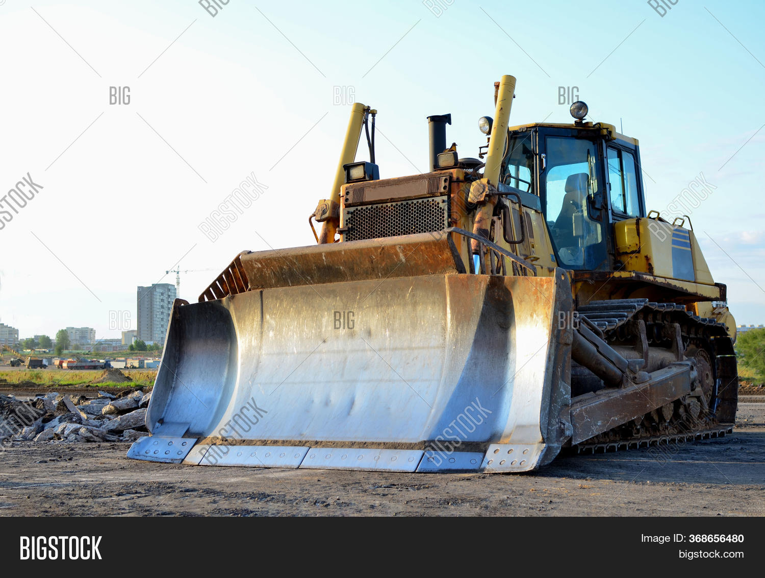 Bulldozer Construction Image & Photo (Free Trial) | Bigstock