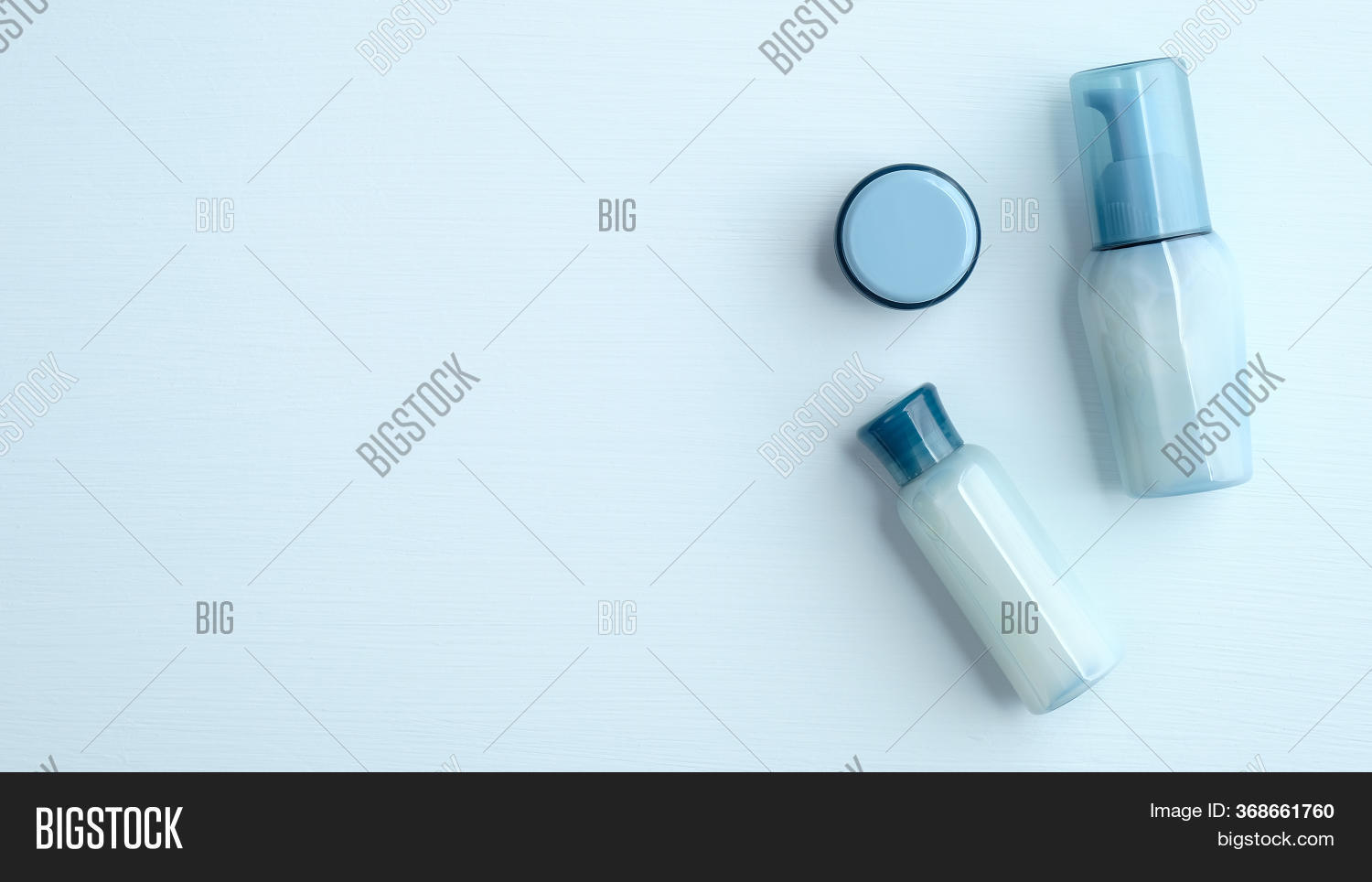Blue Cosmetic Bottles Image & Photo (Free Trial) | Bigstock