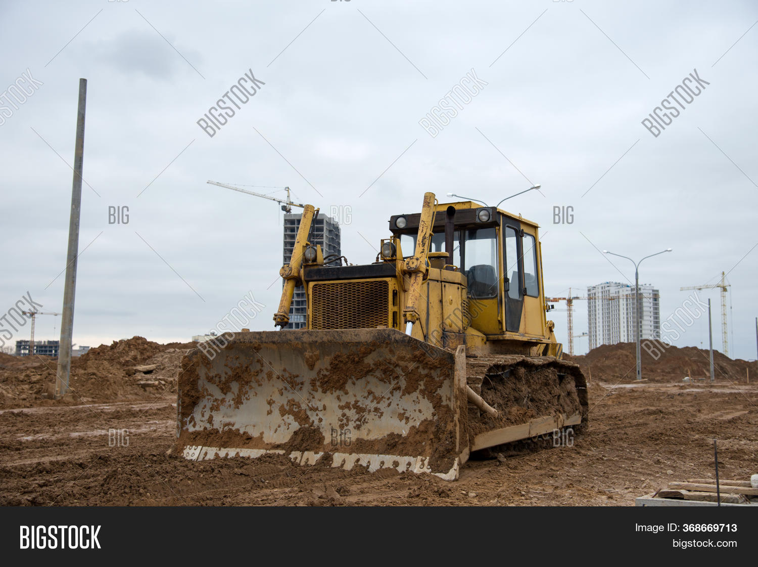 Bulldozer During Land Image & Photo (Free Trial) | Bigstock