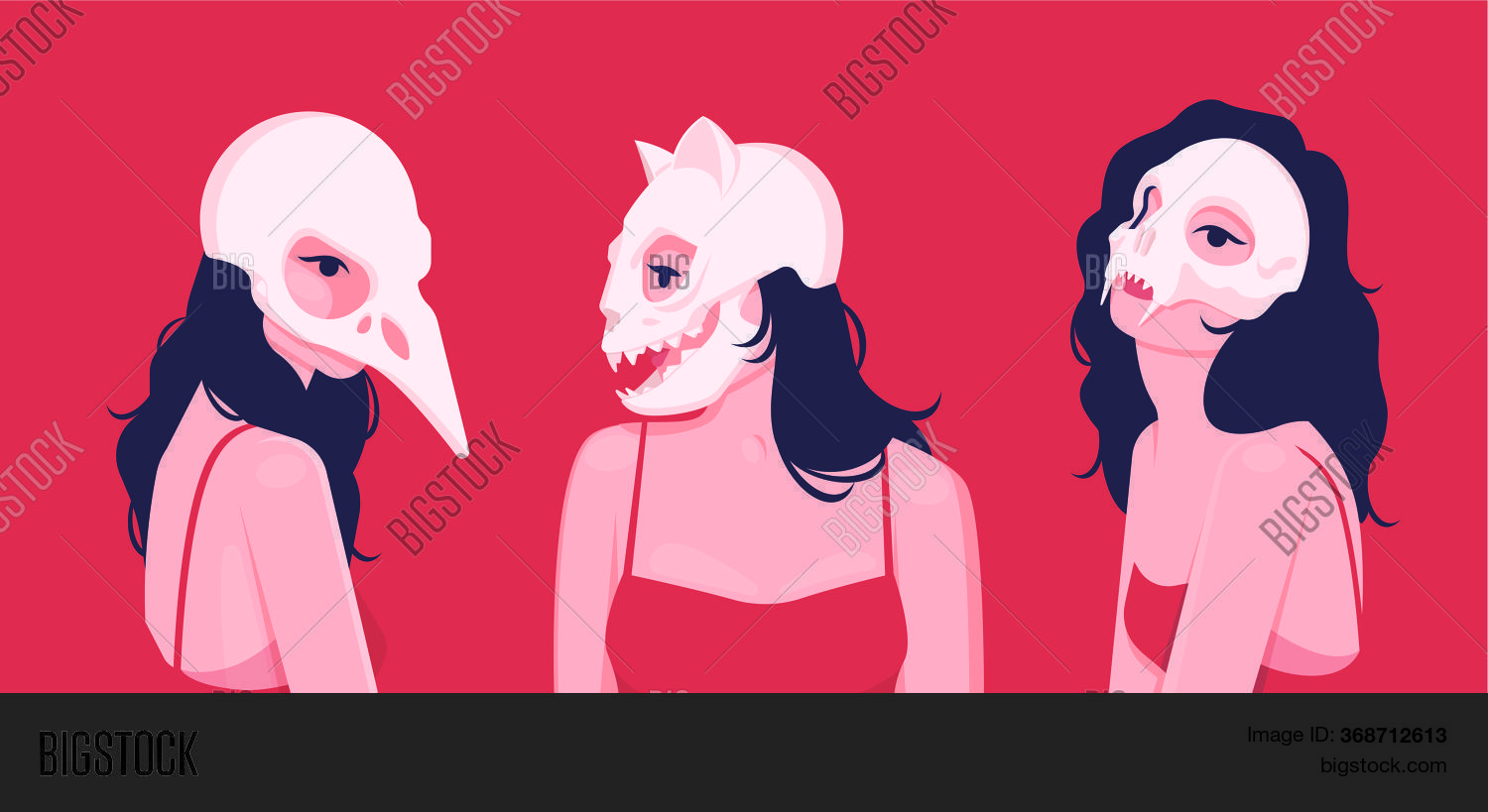 Cult Girls Costume Vector & Photo (Free Trial) | Bigstock