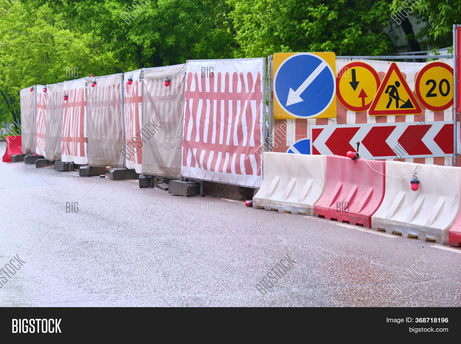 Roadworks Signs On Image & Photo (Free Trial) | Bigstock