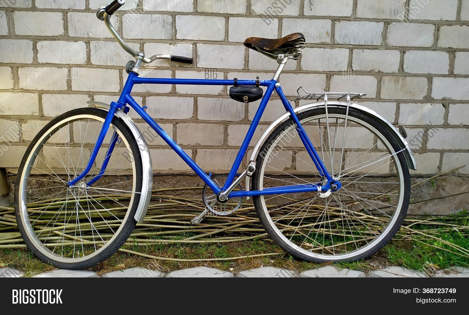 Blue Vintage Bicycle Image & Photo (Free Trial) | Bigstock