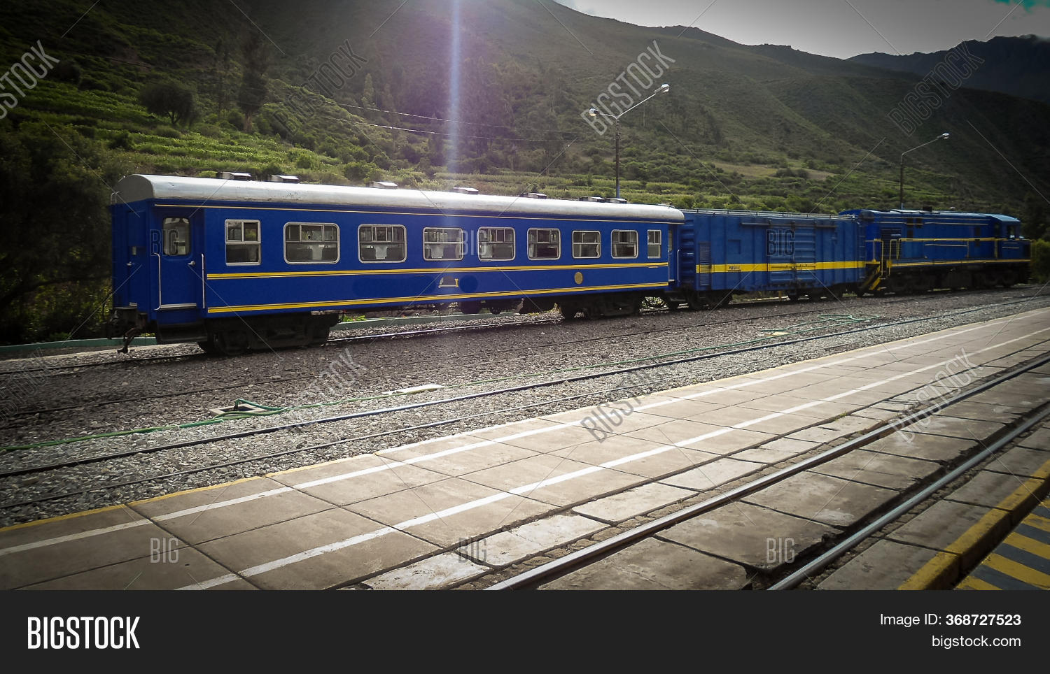 Blue Train Peruvian Image & Photo (Free Trial) | Bigstock