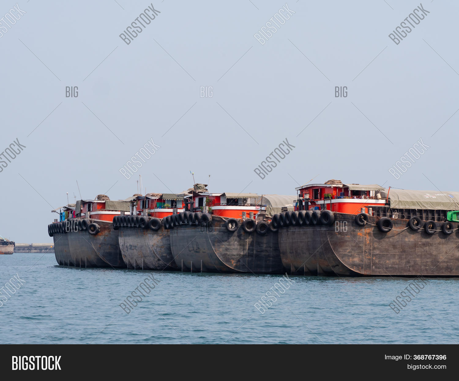 Five Empty Barges Image & Photo (Free Trial) | Bigstock