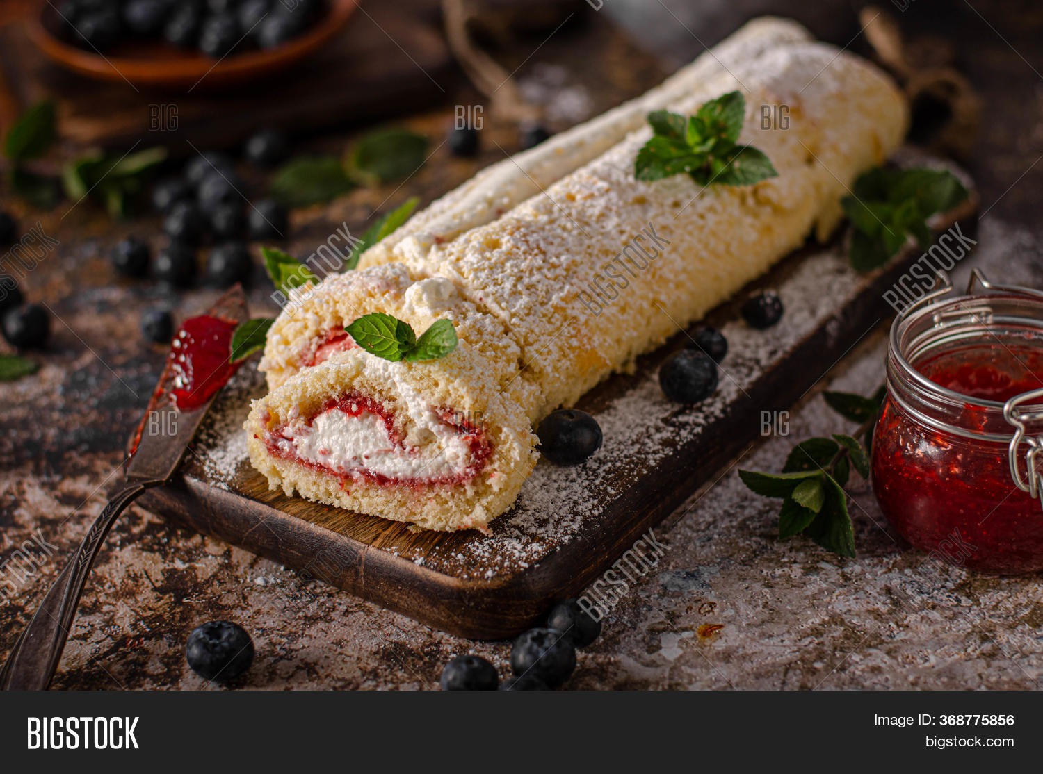 Sweet Creamy Roulade Image & Photo (Free Trial) | Bigstock
