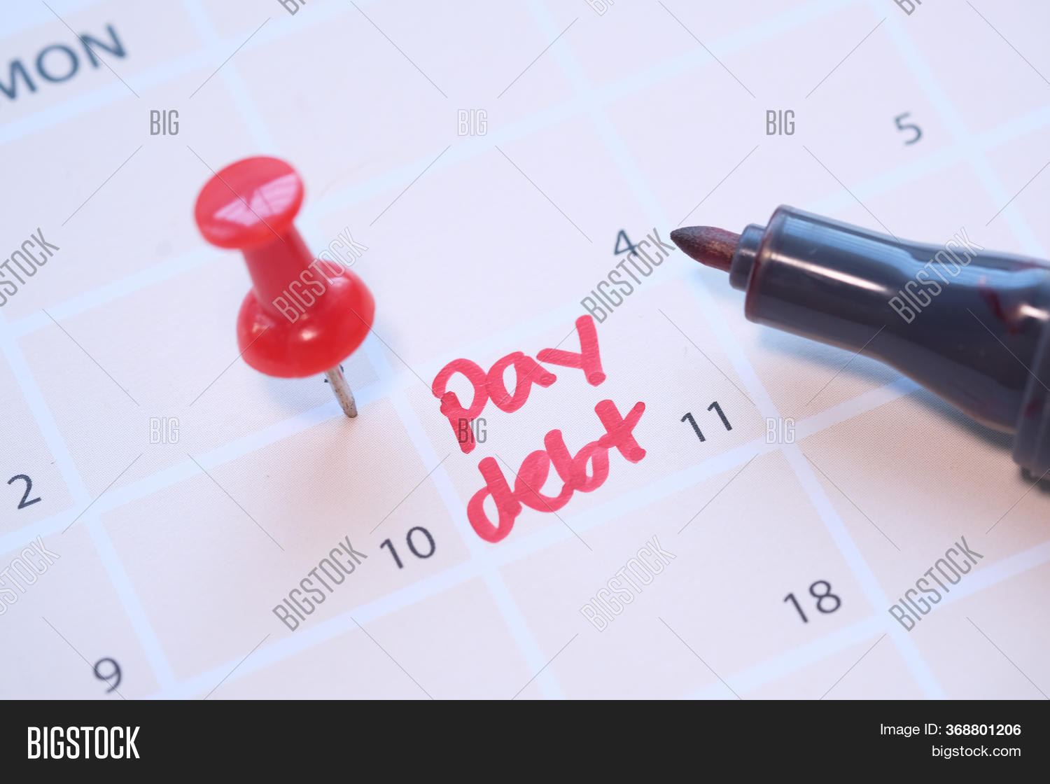 Close Pay Debt Word On Image & Photo (Free Trial) | Bigstock