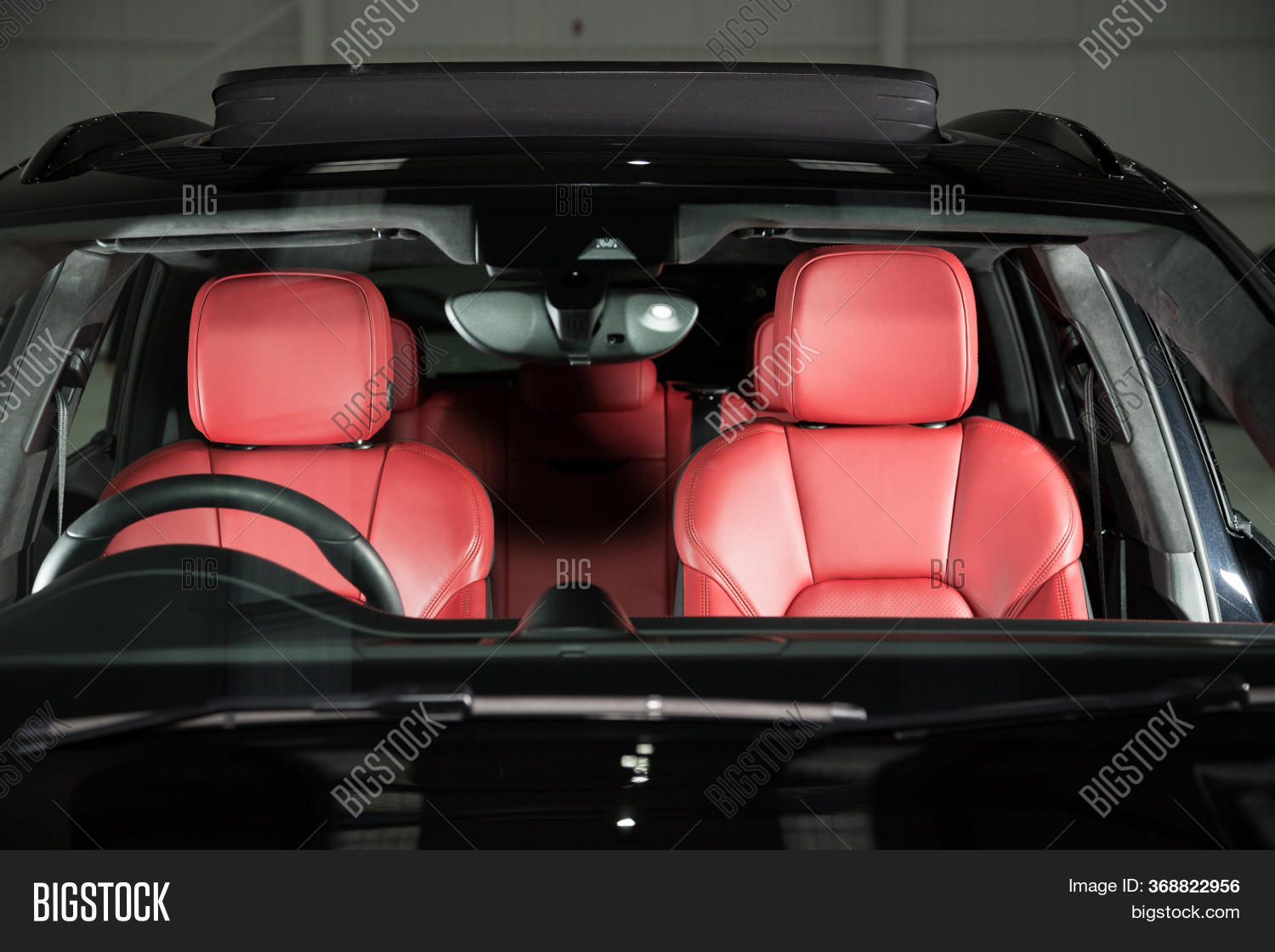 Shot Red Leather Seats Image & Photo (Free Trial) | Bigstock