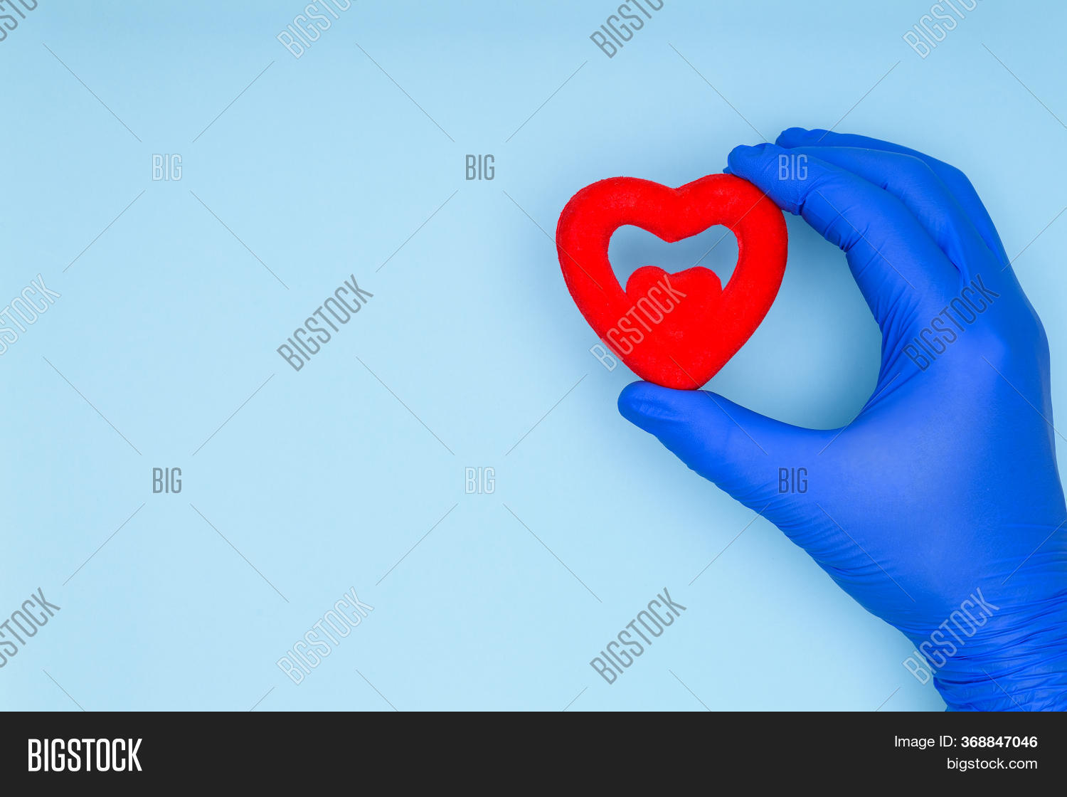 Hand Cardiologist Blue Image & Photo (Free Trial) | Bigstock