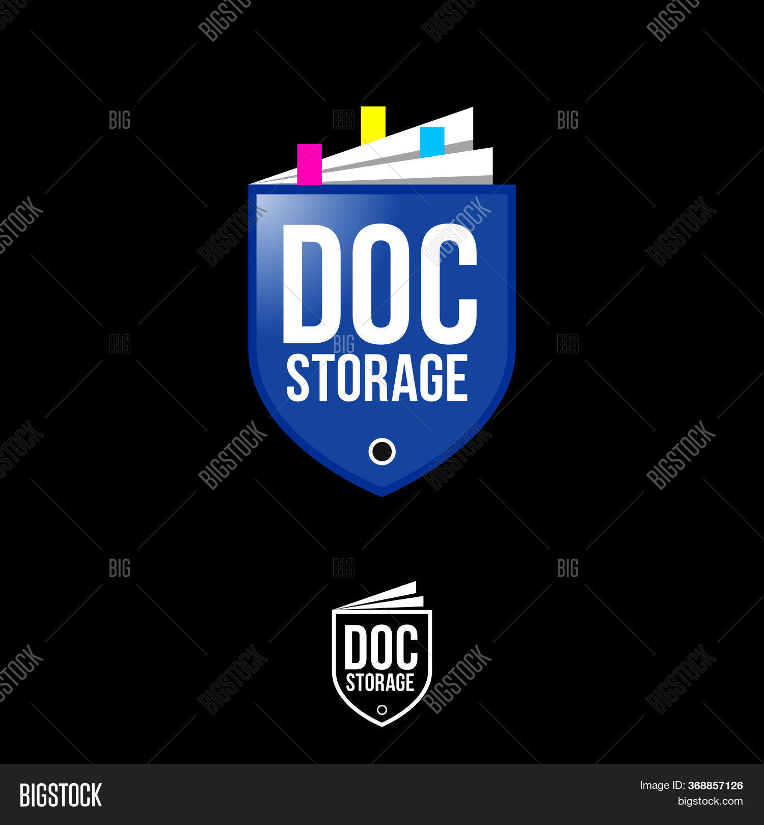 Doc Storage Logo. Vector & Photo (Free Trial) | Bigstock