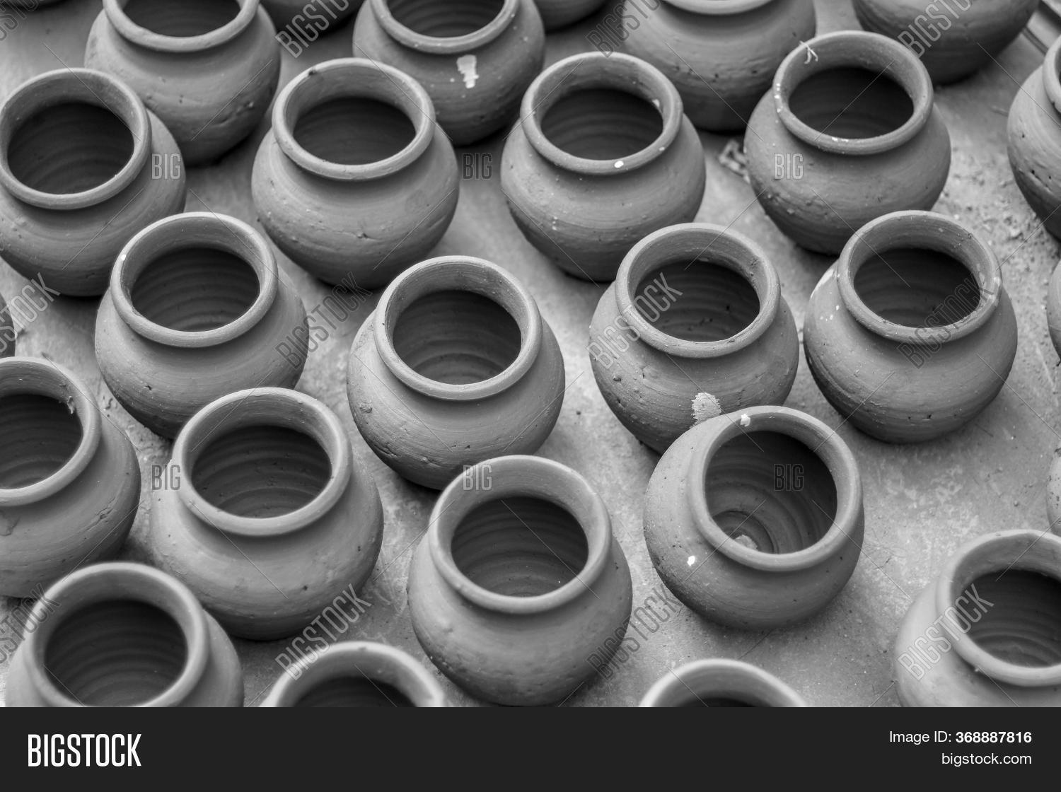 Mud Pots Placed On Image & Photo (Free Trial) | Bigstock