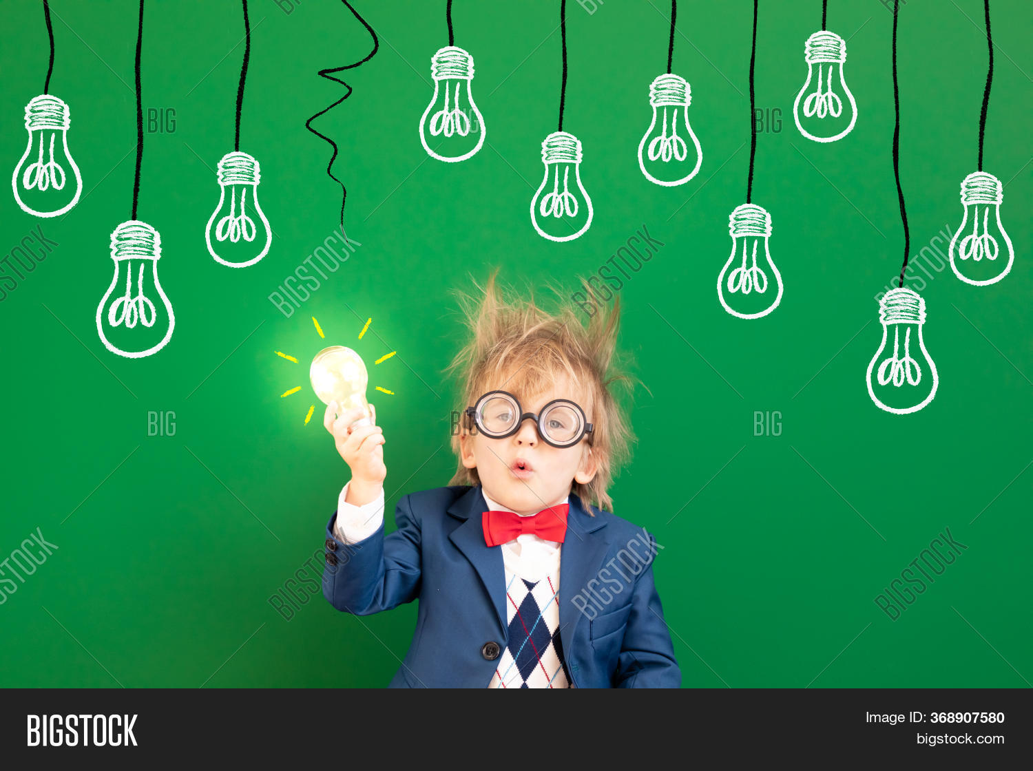 Bright Idea! Happy Image & Photo (Free Trial) | Bigstock